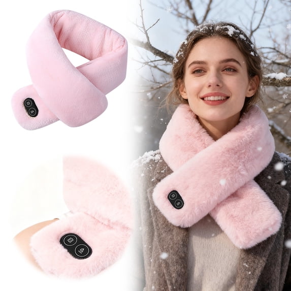 RBER Winter Wearable Heated Scarf With Adjustable Temperature Control ...