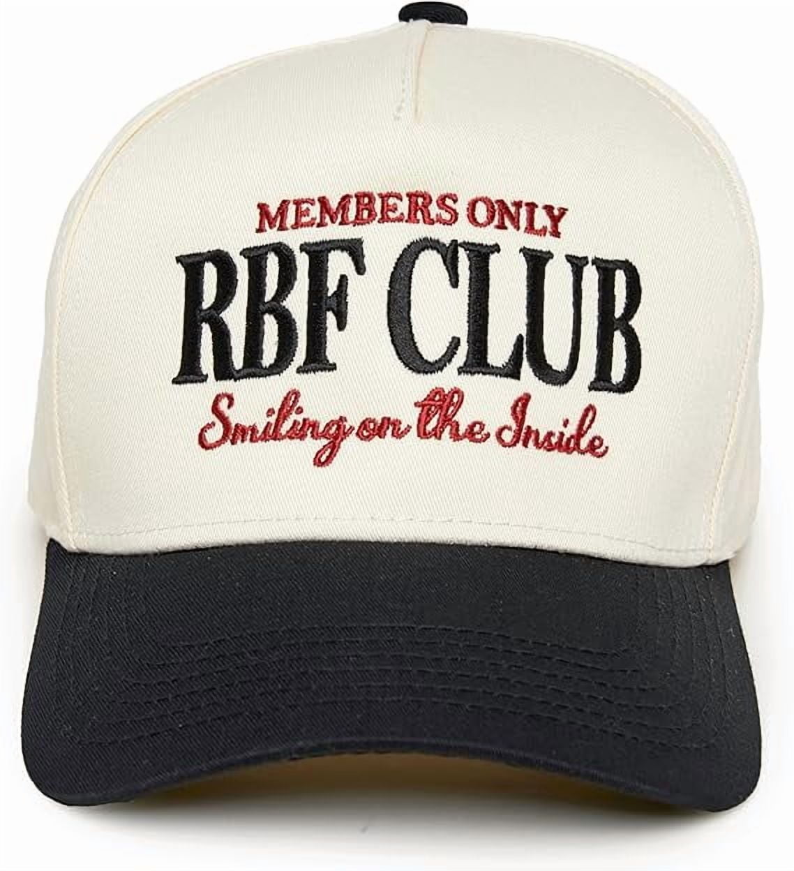 RBF Club Hat Members Only Embroidered Trucker Cap, Funny “Smiling on ...