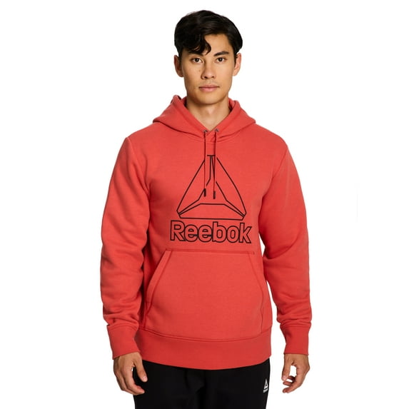 Reebok Men's and Big Men's Big Logo Fleece Hoodie Sweatshirt, Sizes XS ...