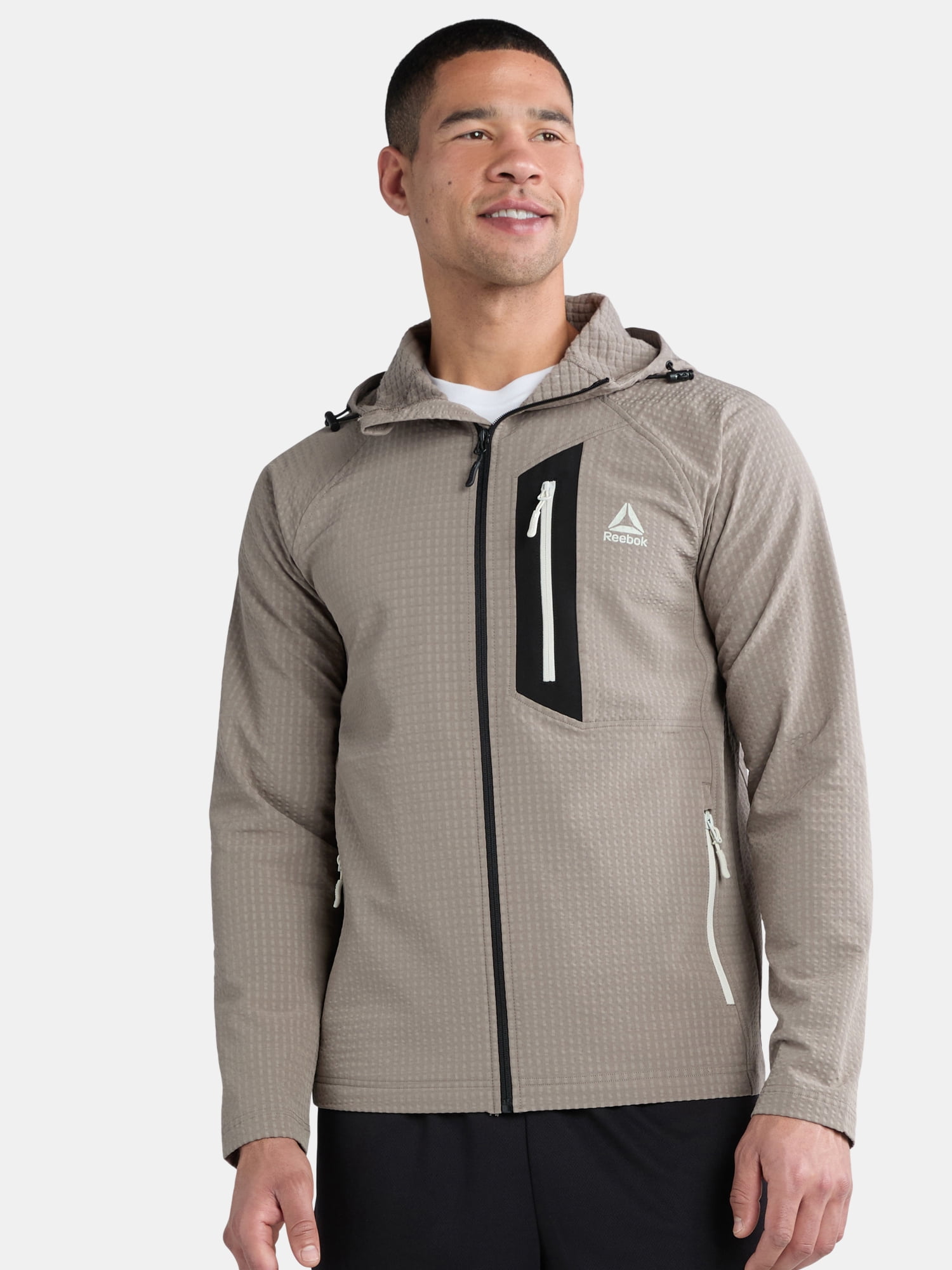 Reebok Men's and Big Men's Textured Stretch Jacket, Sizes S-3XL ...