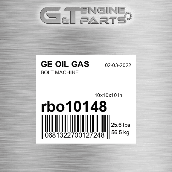RBO10148 BOLT MACHINE fits GE Oil Gas (New OEM) - Walmart.com