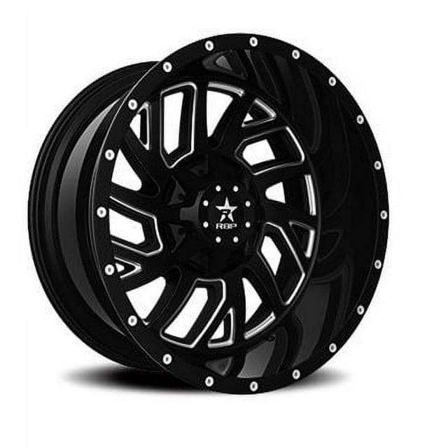 RBP - 65R GLOCK Black with CNC Machined Grooves (20"x10", -12 Offset ...