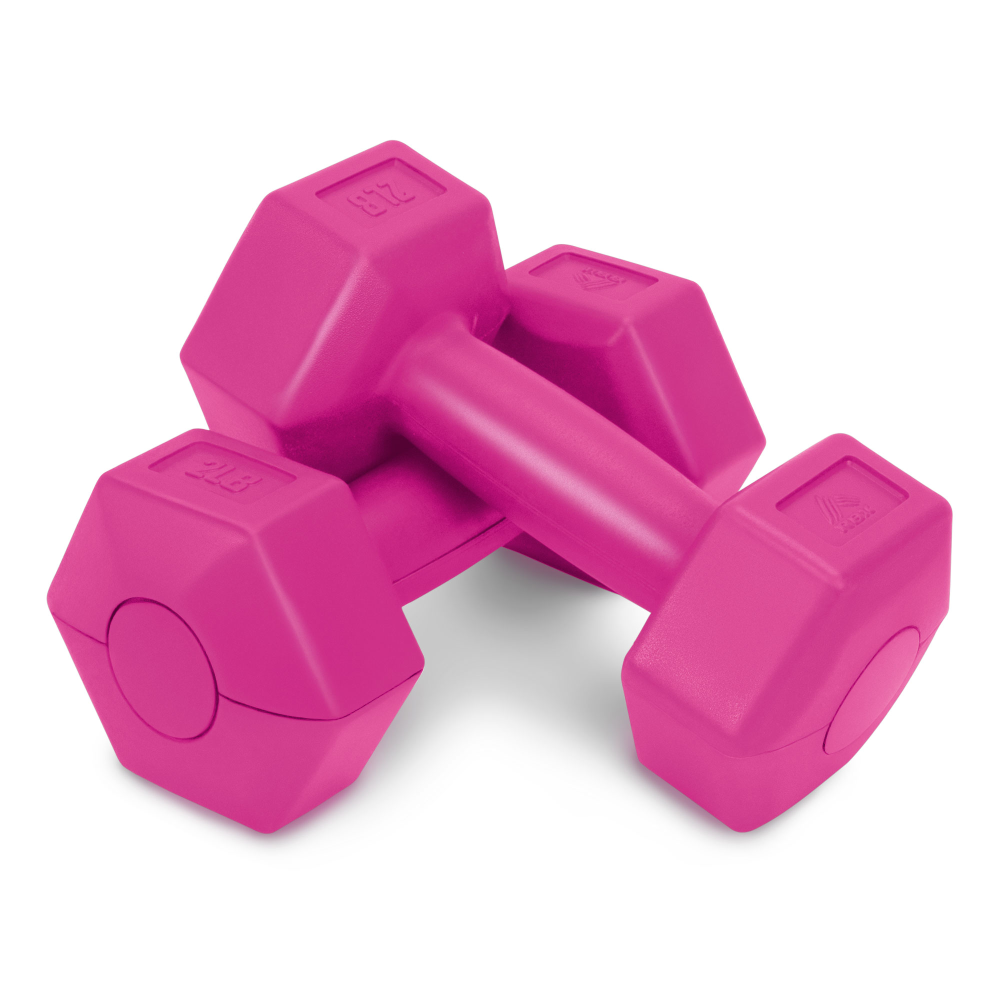 RBX 4lb Pair Hex Dumbbells, 2lb Each, Hex Shape for Stability, Compact ...