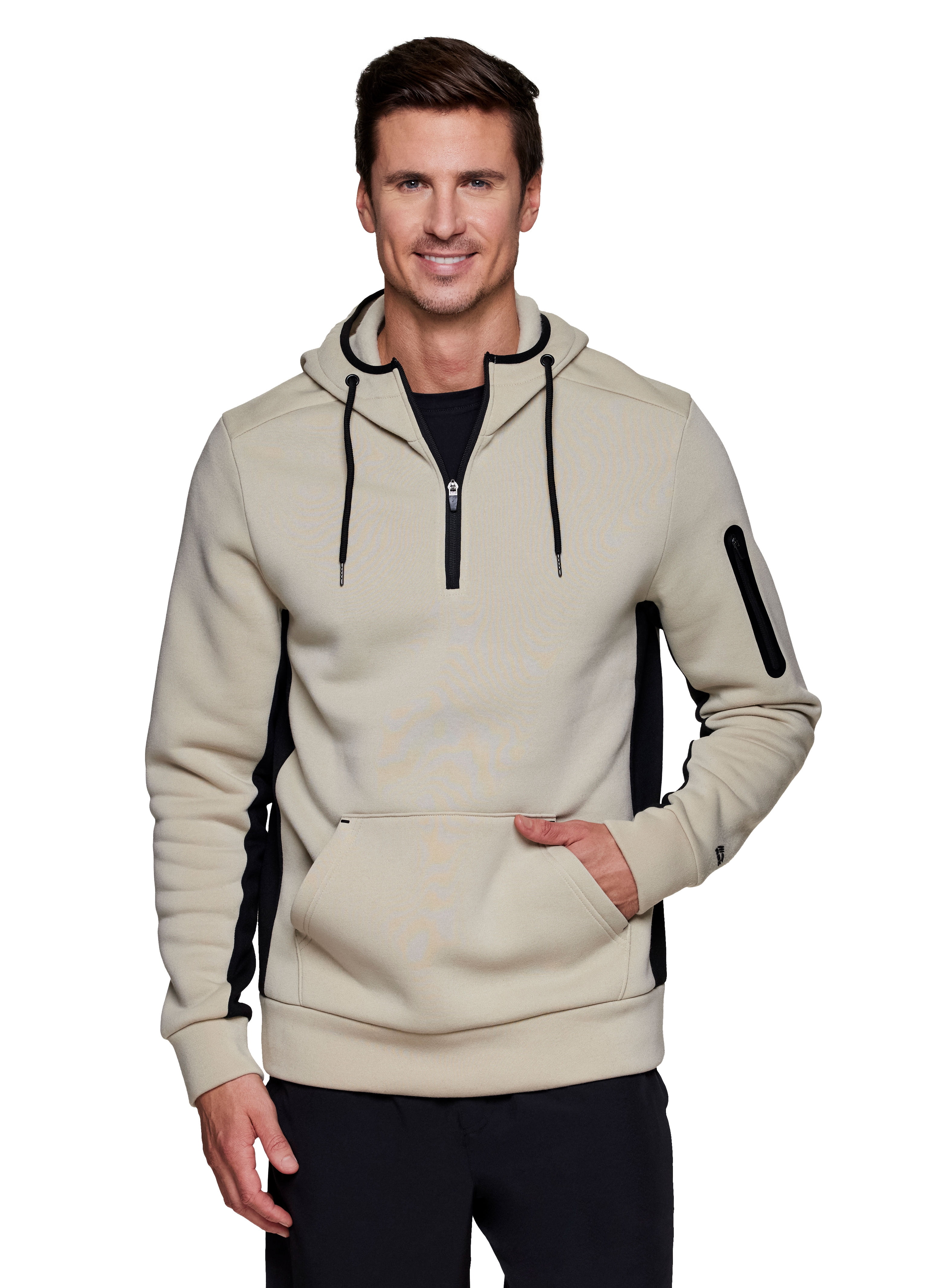RBX Active Men's 1/4 Zip Fleece Hoodie Sweatshirt with Pockets ...