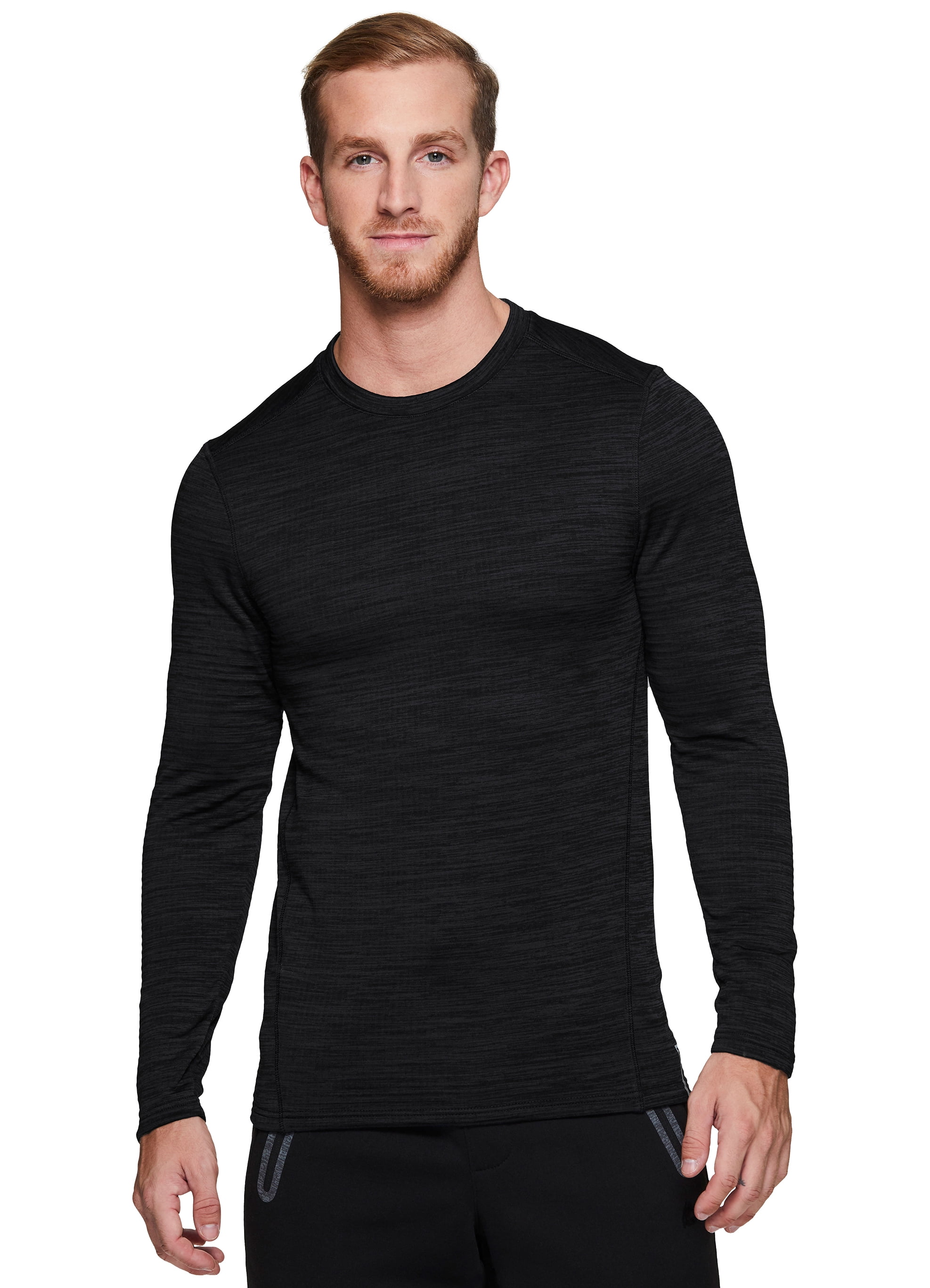 Rbx Active Mens Athletic Performance Long Sleeve Crew Neck Fleece