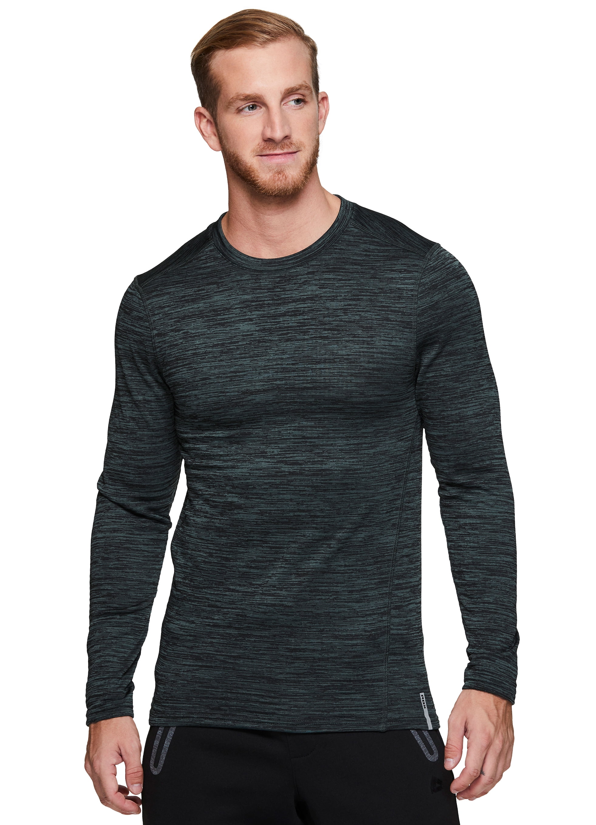 Rbx Active Mens Athletic Performance Long Sleeve Crew Neck Fleece