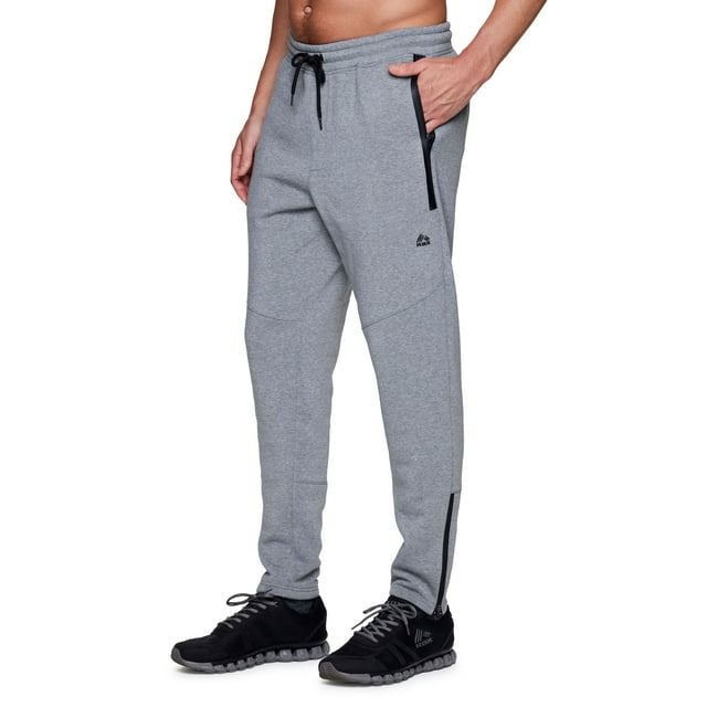 RBX Active Men's Breathable Fleece Sweatpants with Ankle Zippers ...