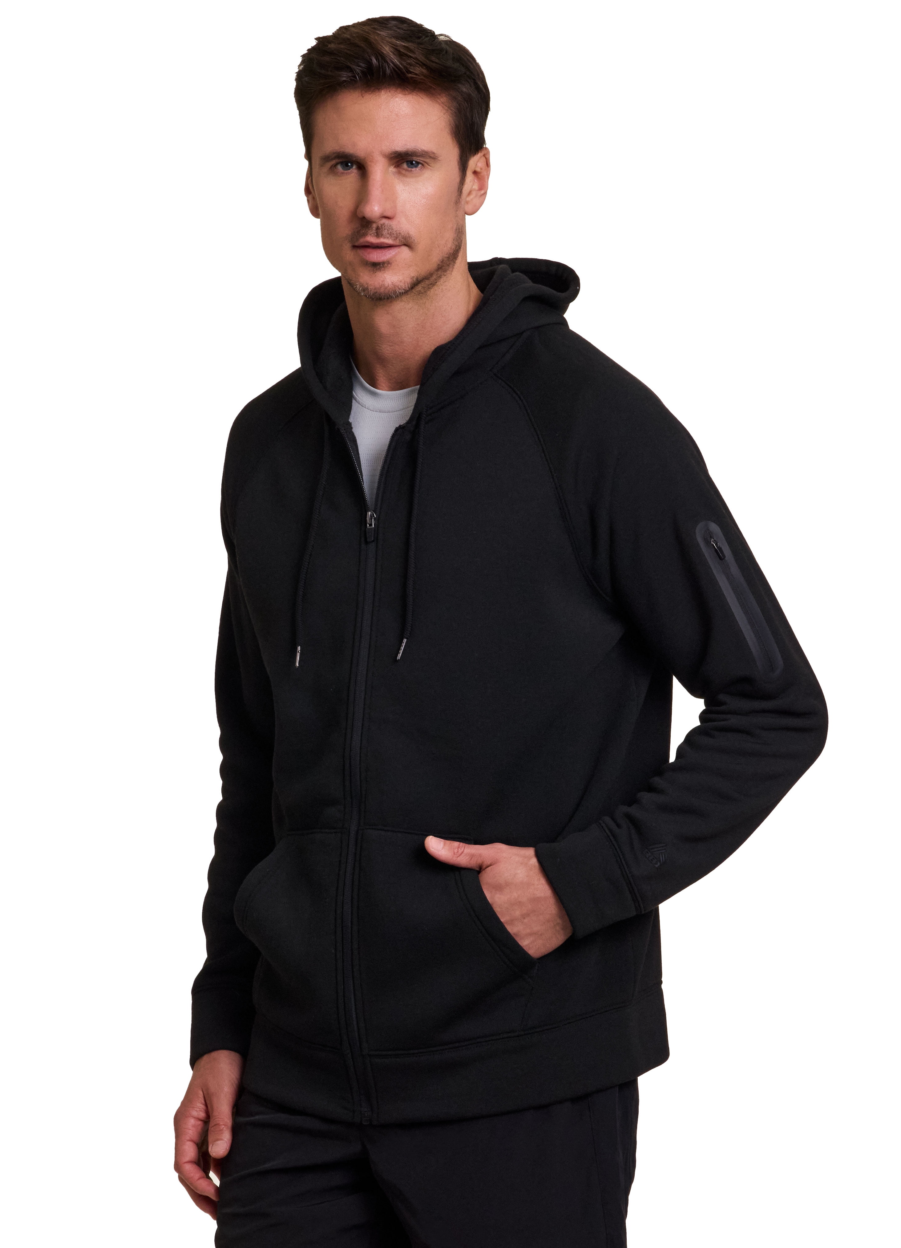 RBX Active Men's Fleece Hoodie Zip Up Sweatshirt Jacket with Pockets ...