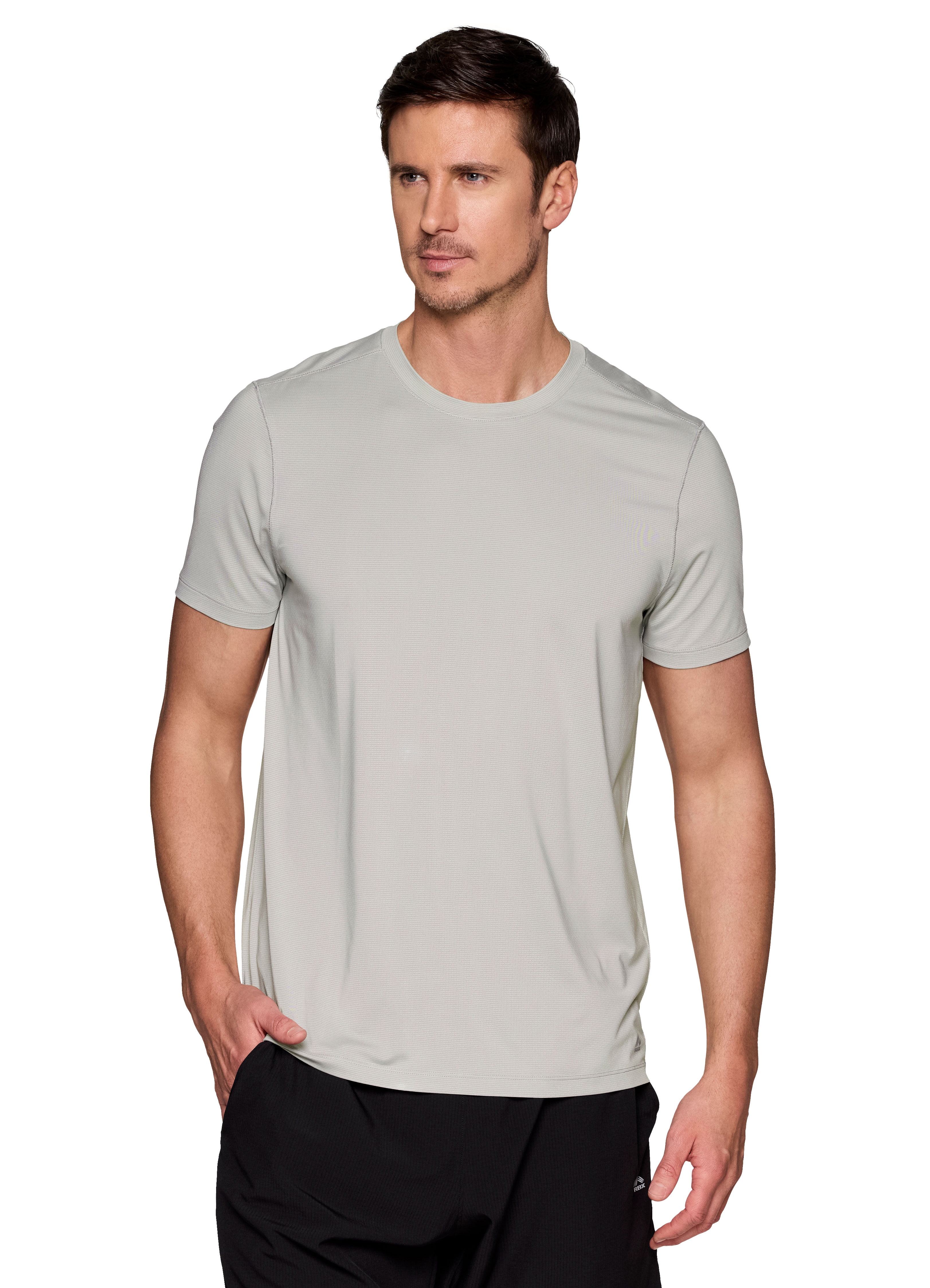 RBX Active Men's Short Sleeve Quick Drying Jacquard Mesh Running ...