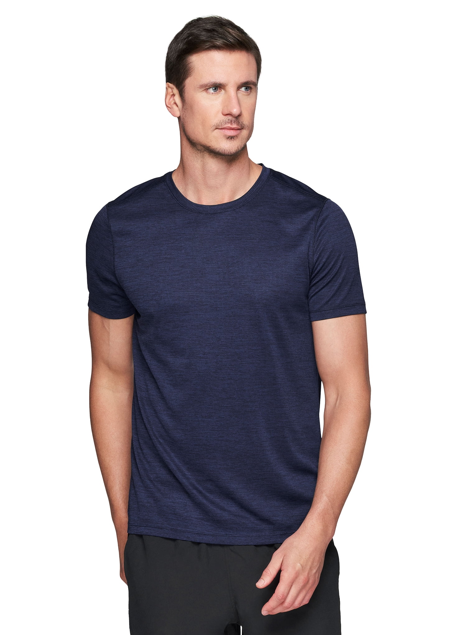 RBX Active Men's Waffle Quick Dry Short Sleeve Workout Tee - Walmart.com