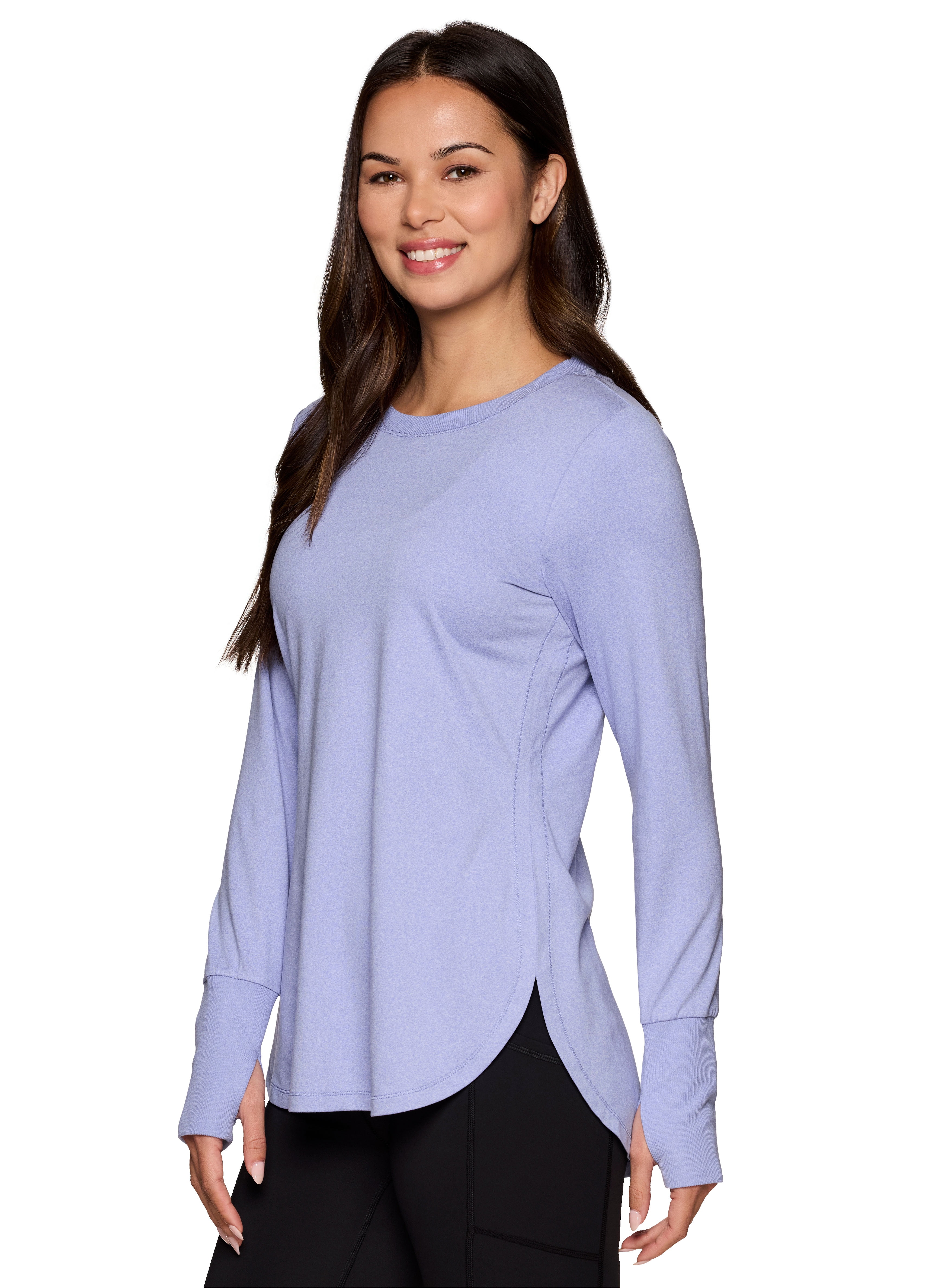 RBX Active Women's Crewneck Long Sleeve Ultra Soft Tunic Tee - Walmart.com