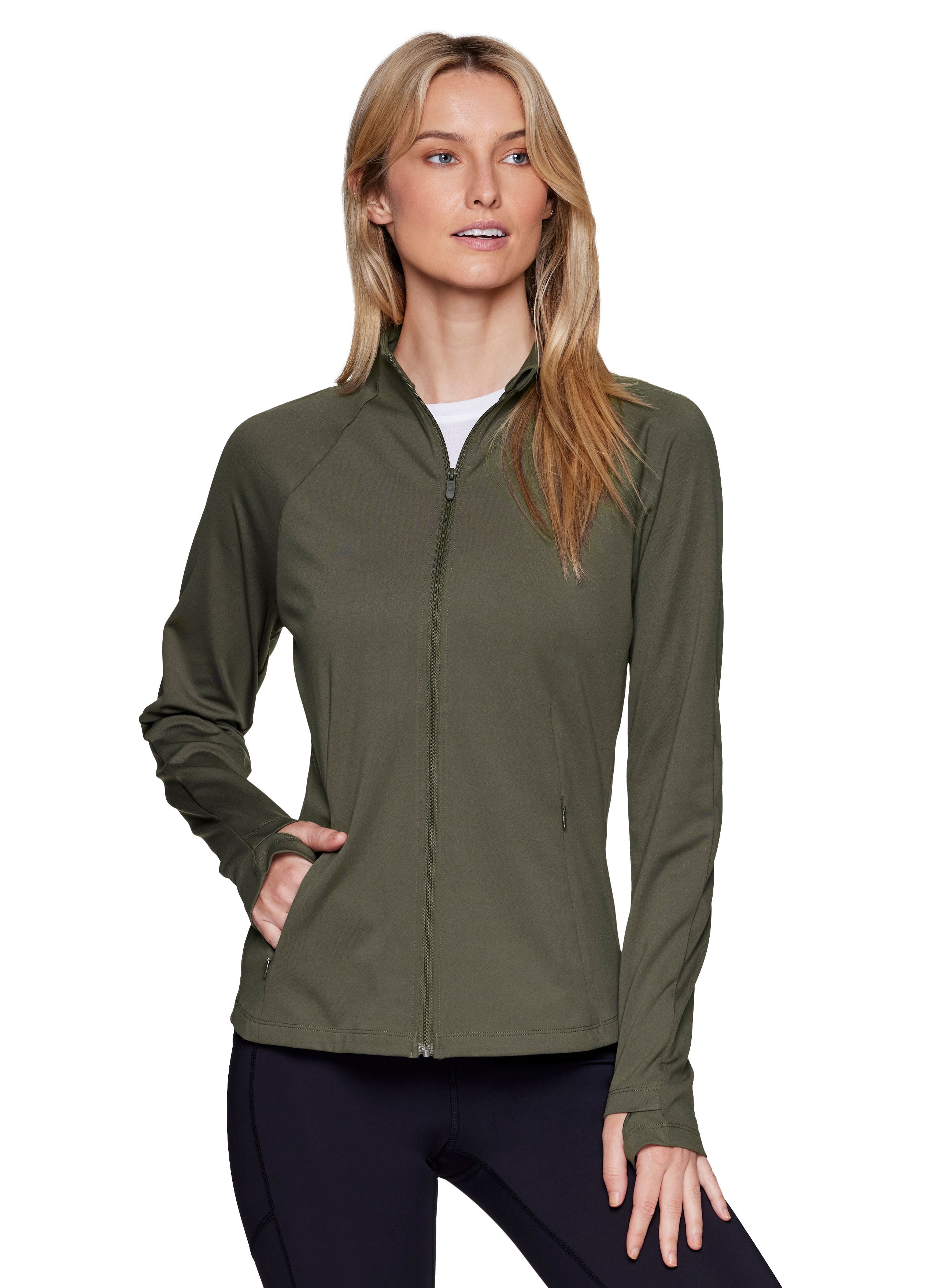 RBX Active Women's Lightweight Buttery Soft Running Jacket with Zipper ...