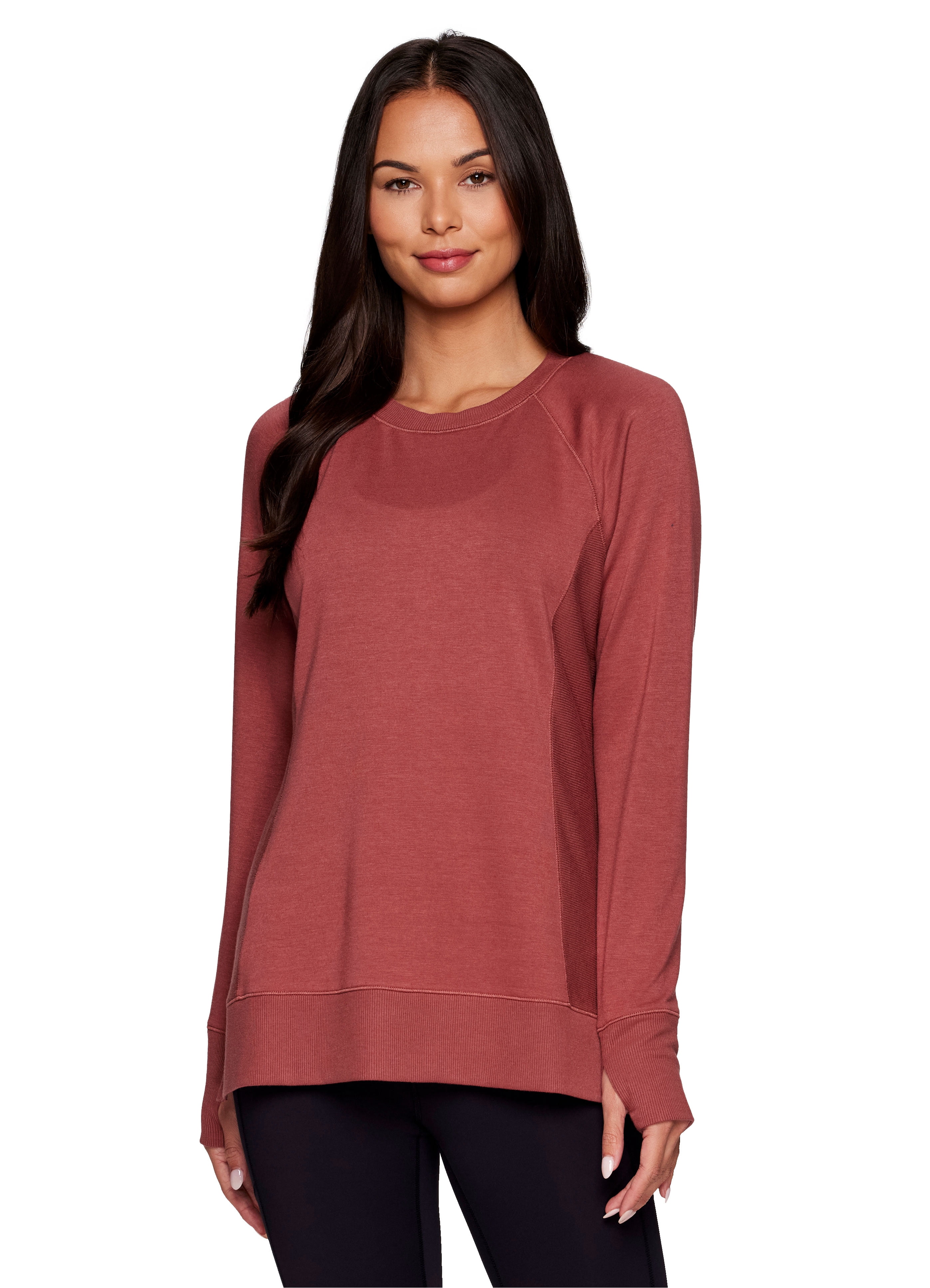 RBX Active Women's Lightweight French Terry Tunic Pullover - Walmart.com