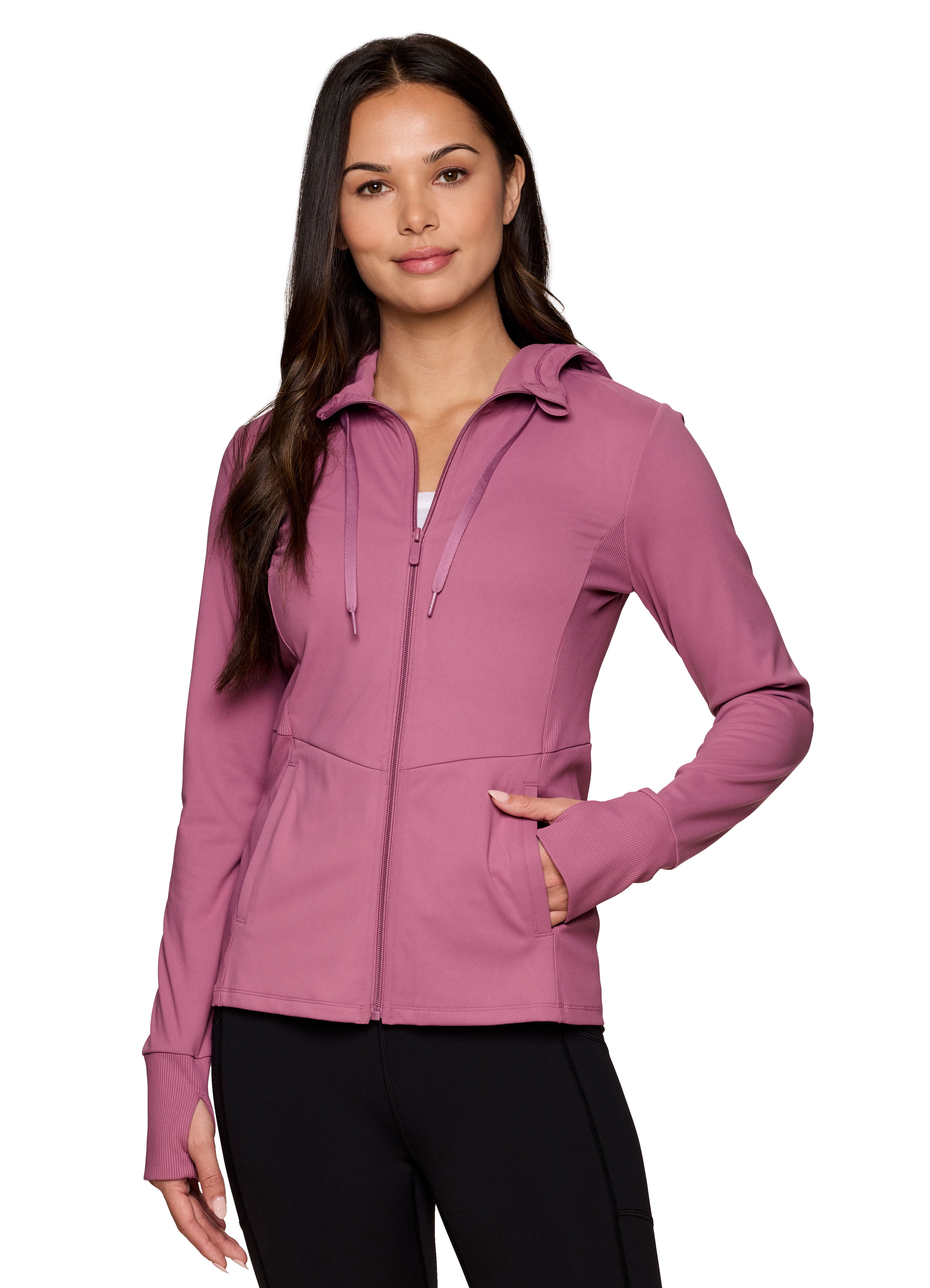 RBX Active Women's Lightweight Hoodie Yoga Running Jacket with Pockets ...