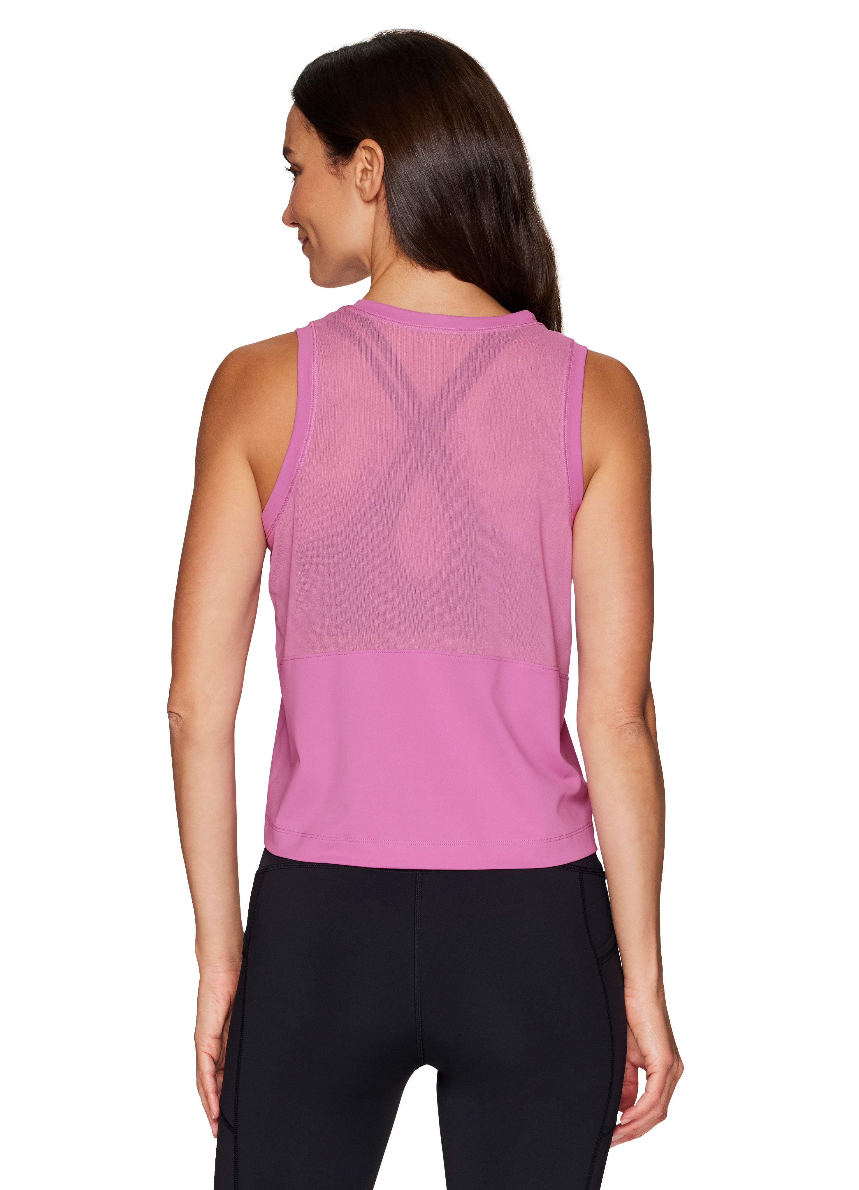 RBX Active Women's Mesh Back Yoga Running Workout Tank - Walmart.com