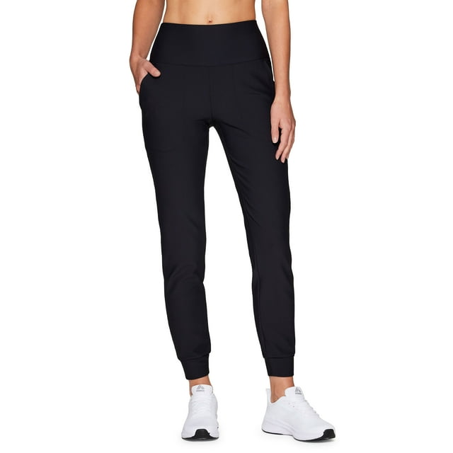 RBX Active Women's Ottoman Ribbed Lightweight Jogger Pants with Pockets ...
