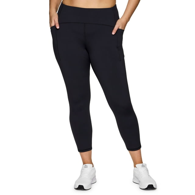 RBX Active Women's Plus Size Curved Waistband High Impact Squat Proof 7 ...