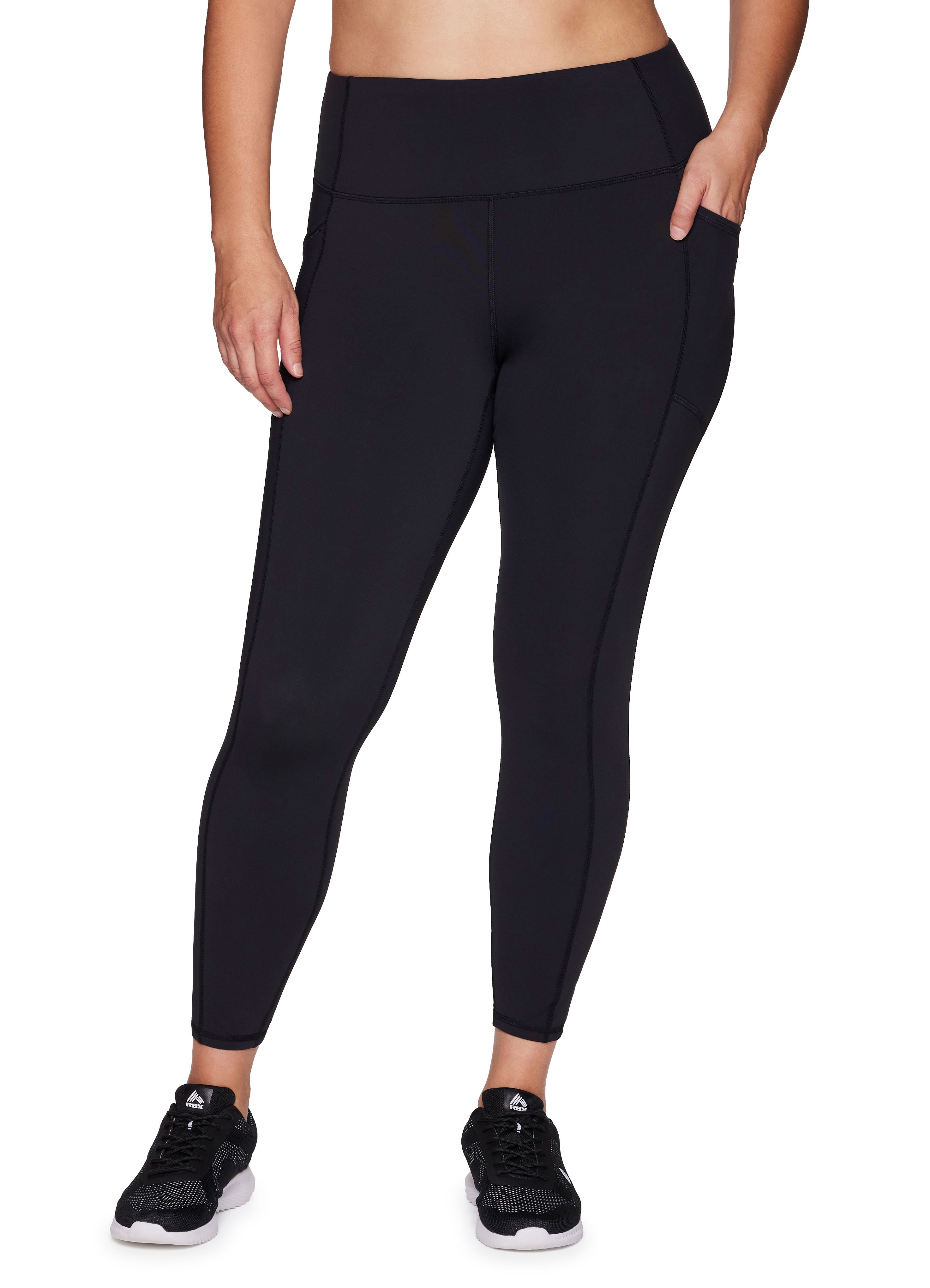 RBX Active Women's Plus Size Solid Ultra Hold Workout Legging With ...