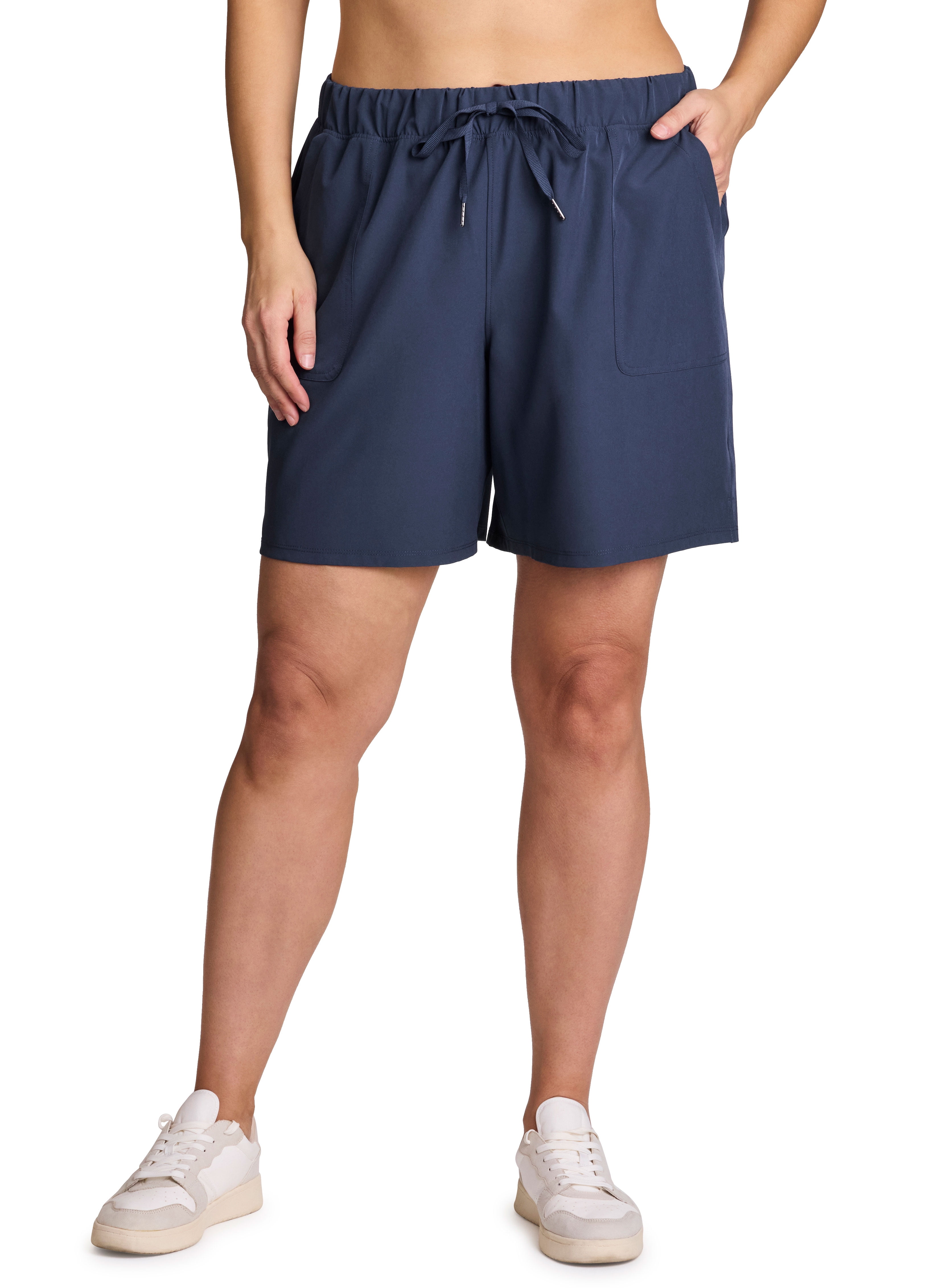 RBX Active Women's Plus Size Stretch Woven Walking Short With Pockets ...