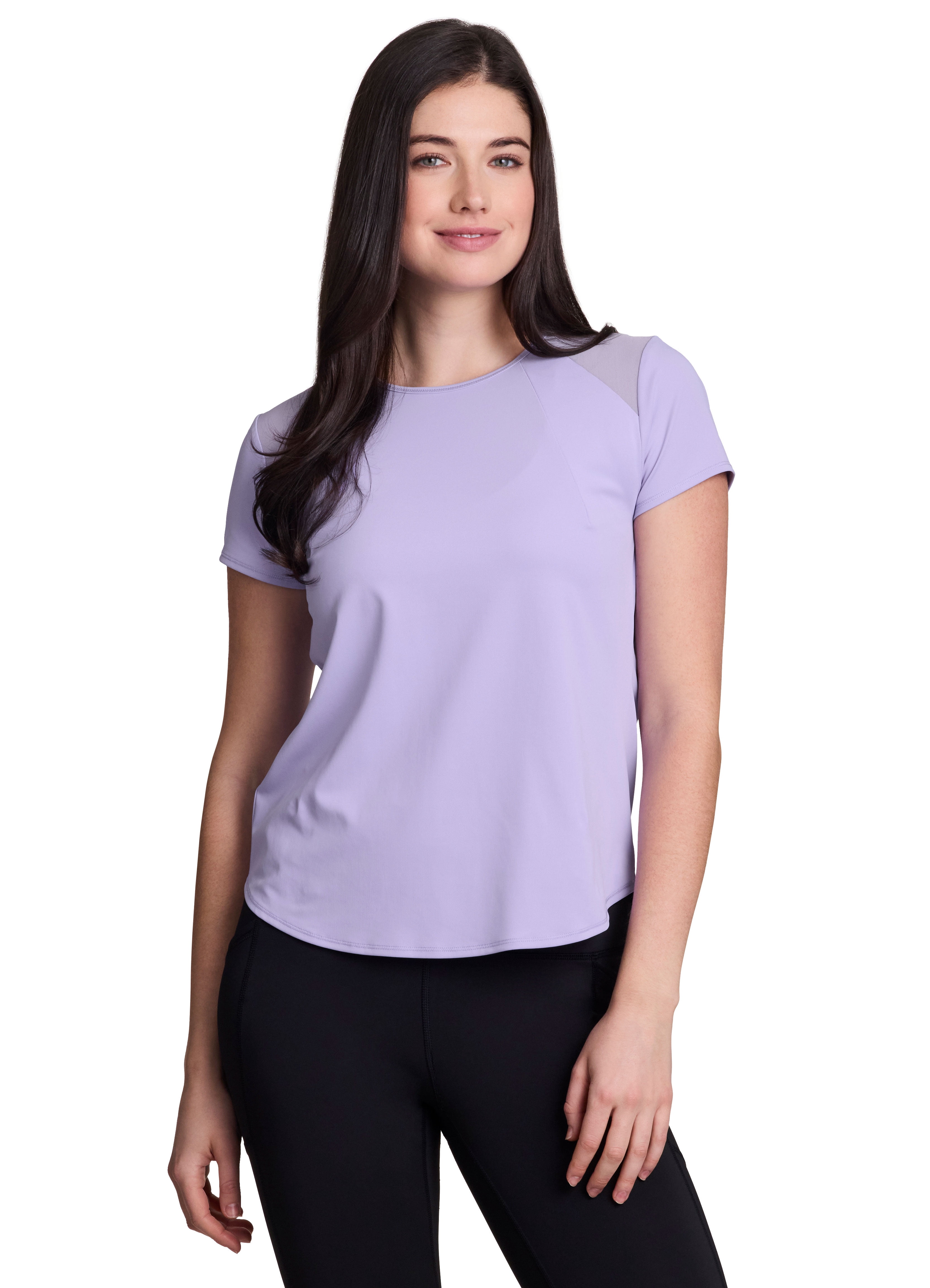 RBX Active Women's Quick Dry Short Sleeve Workout Top with Mesh Panels ...