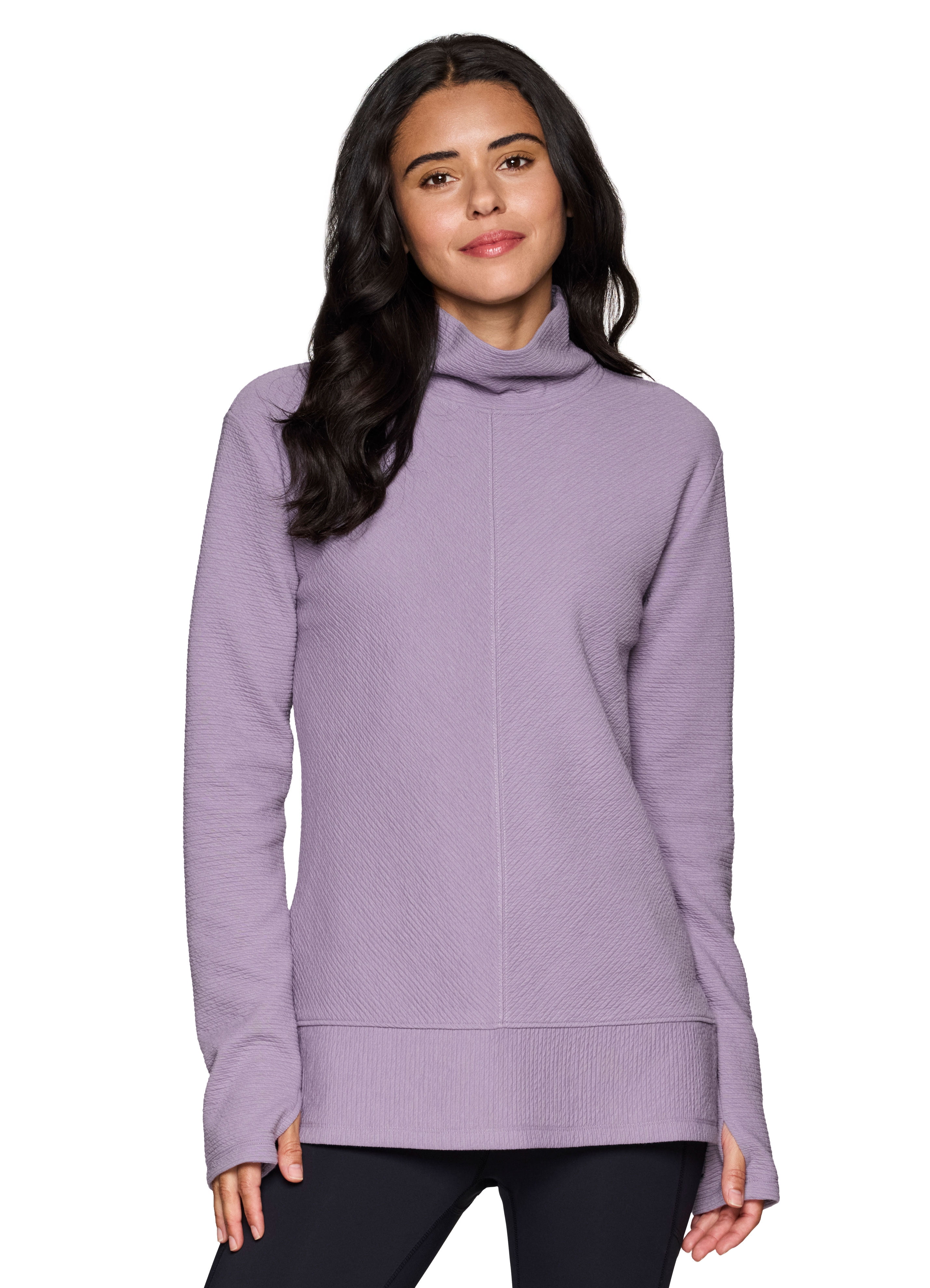 RBX Active Women's Quilted Cowl Neck Pullover Tunic - Walmart.com