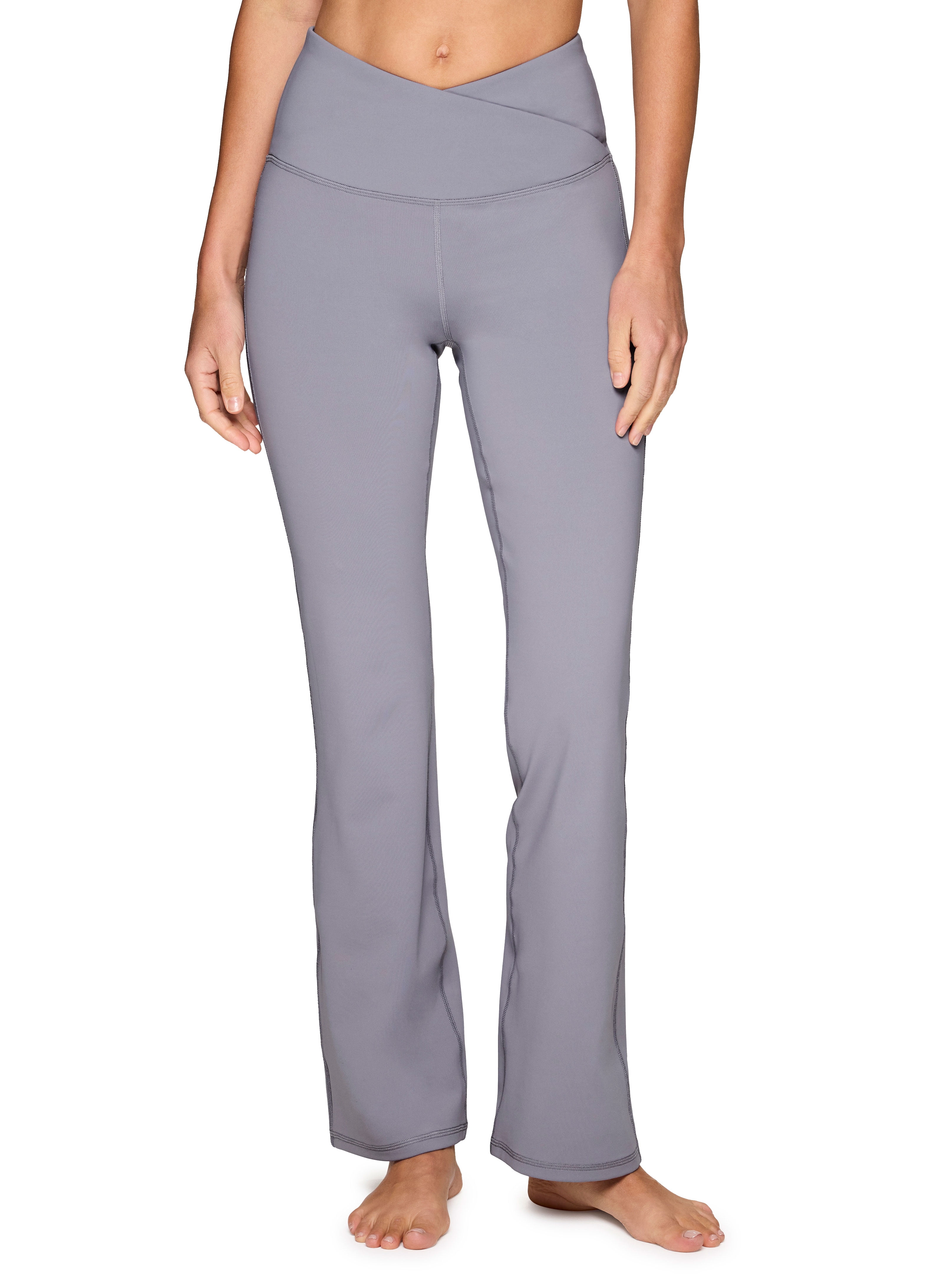 RBX Active Women's Squat Proof Flared Legging with Crossover Waistband ...