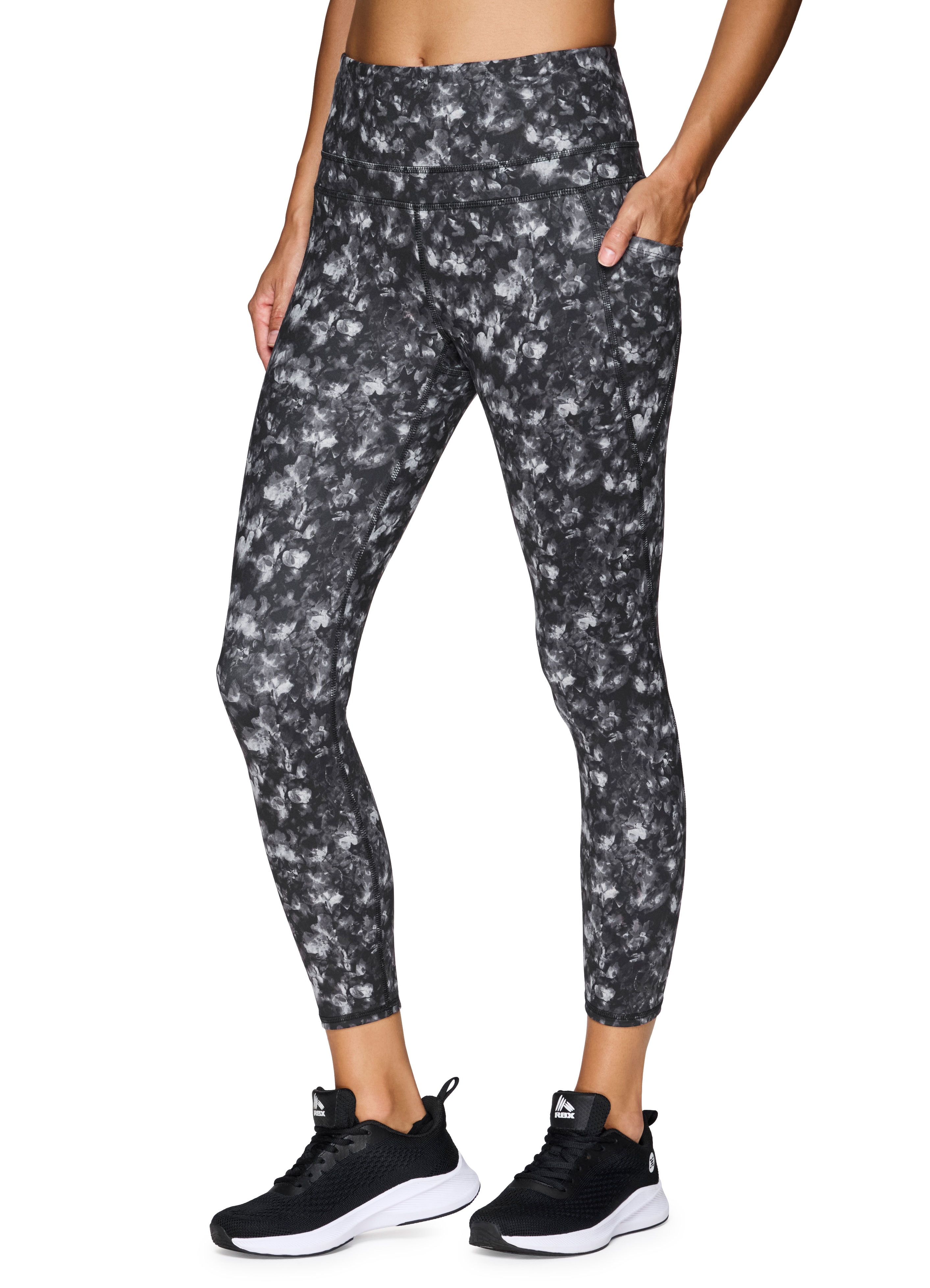RBX Active Women's Squat Proof Garden Mist Printed 7/8 Legging with ...