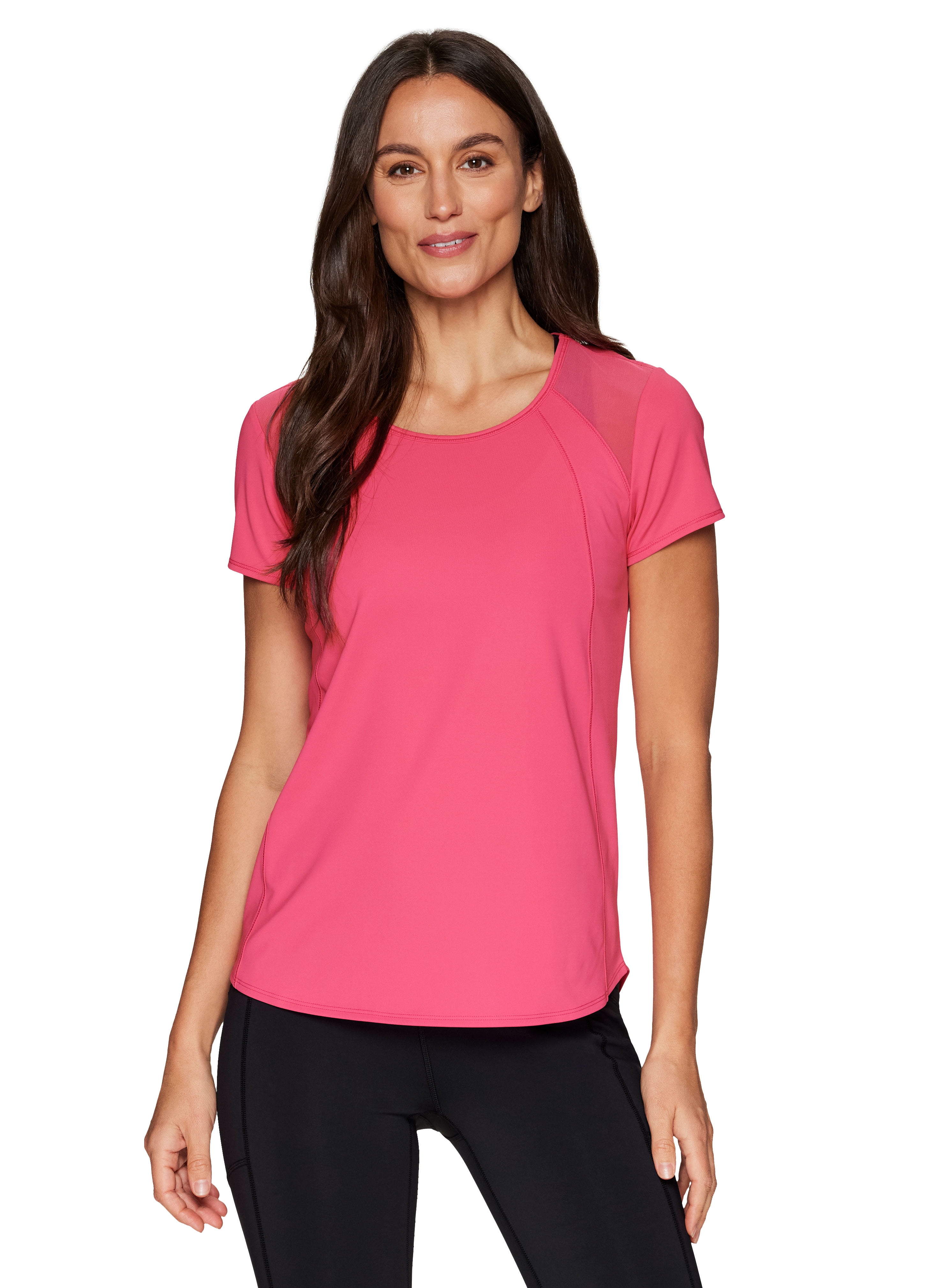 RBX Active Women's Super Soft Crewneck Mesh Running Tee - Walmart.com