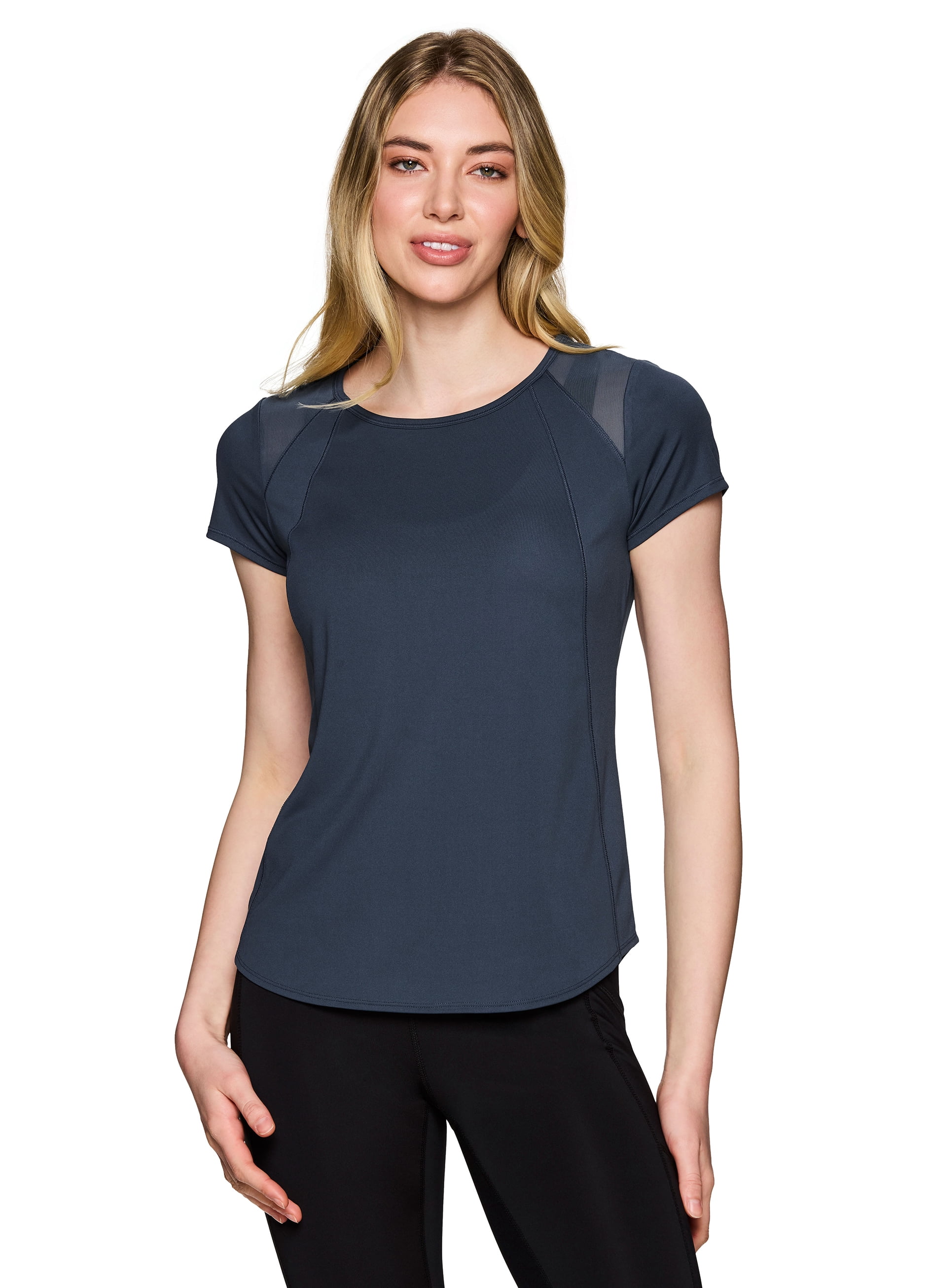 RBX Active Women's Super Soft Crewneck Mesh Running Tee - Walmart.com