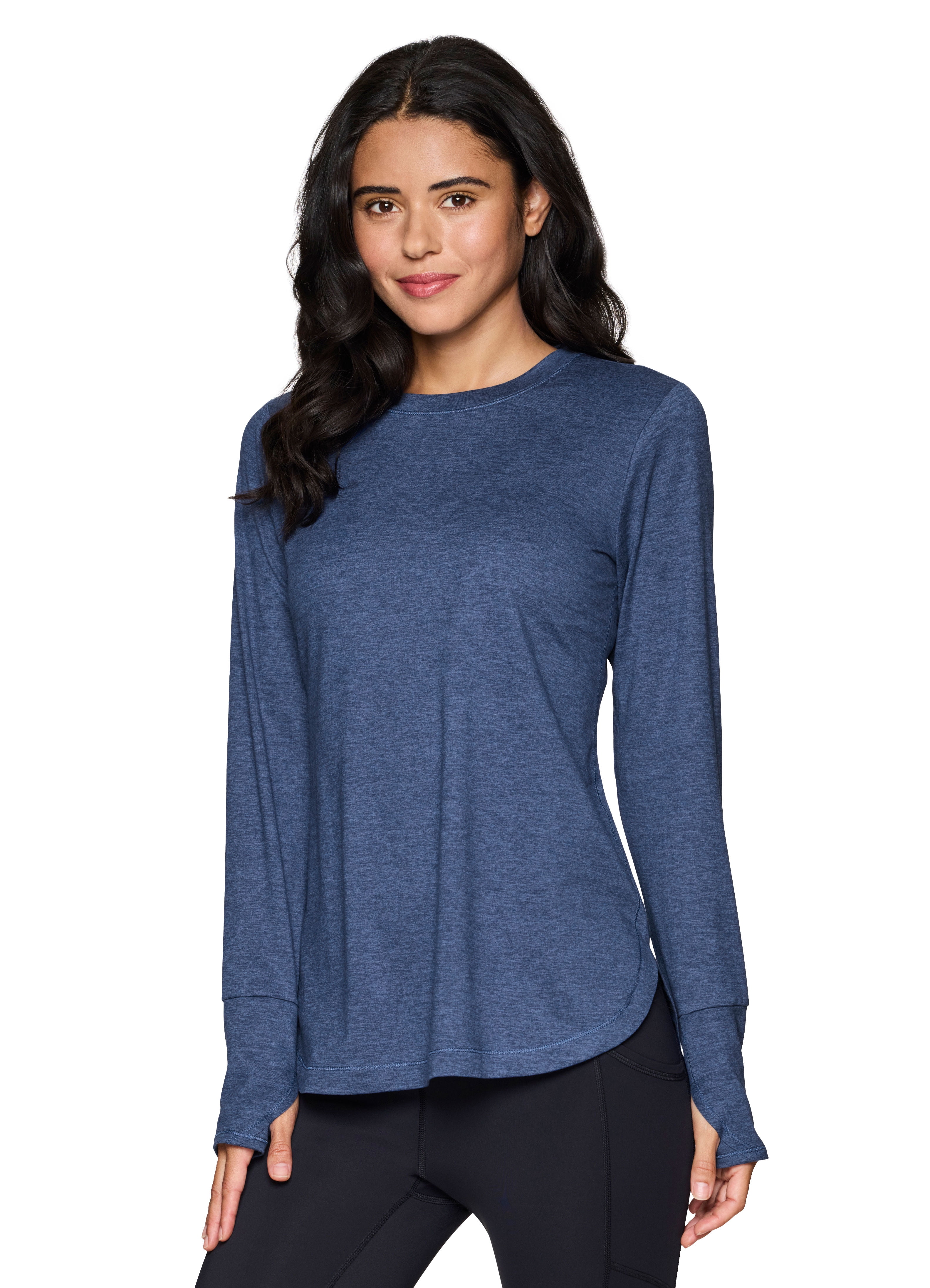 RBX Active Women's Super Soft Long Sleeve Yoga Tunic Top - Walmart.com