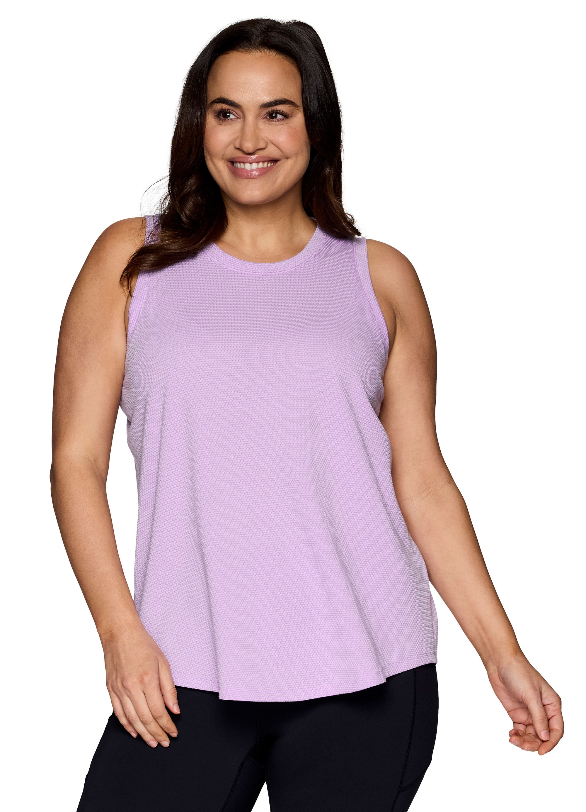RBX Active Women's Textured Bubble Crewneck Workout Tank - Walmart.com