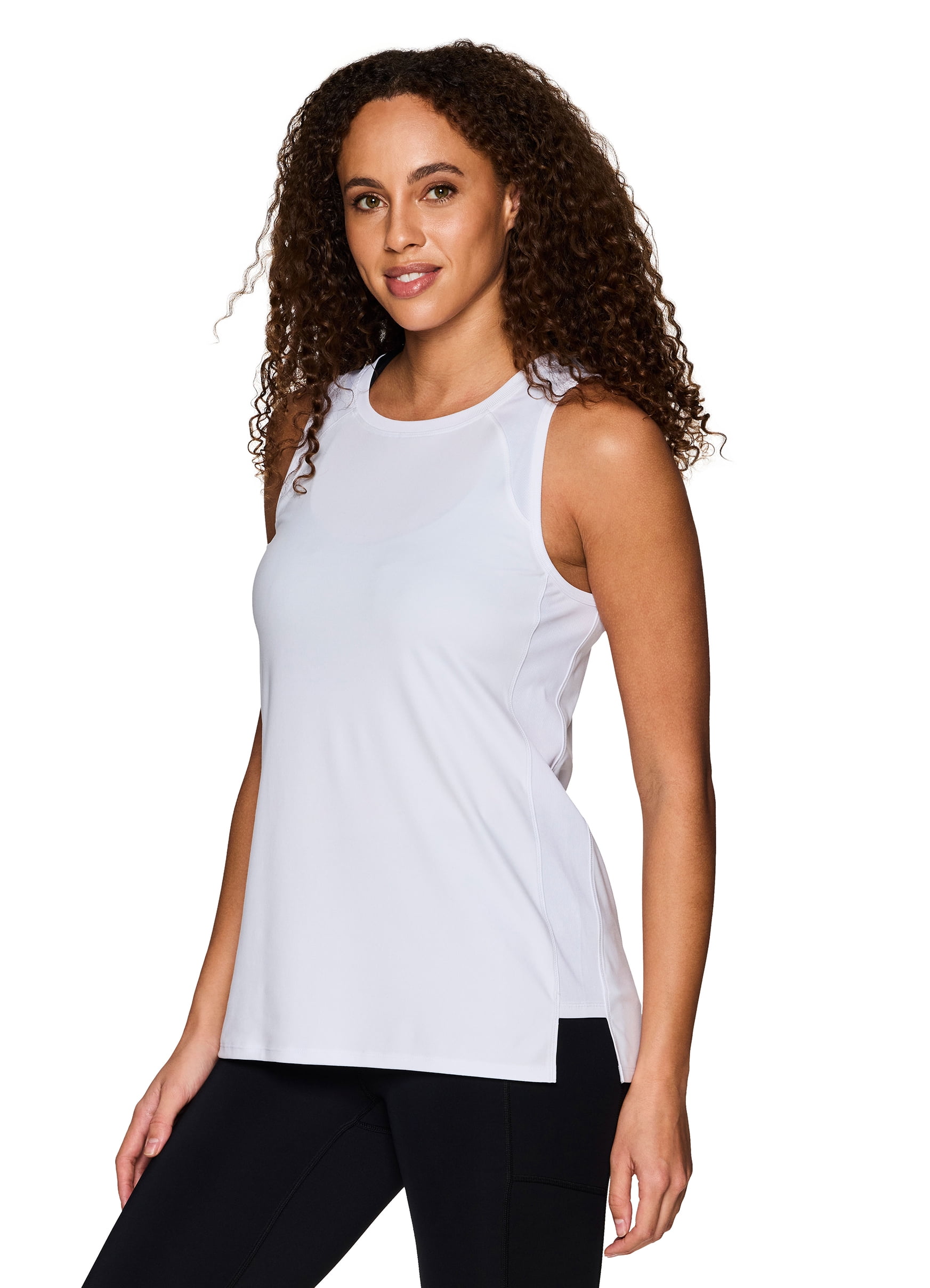 RBX Active Women's Tunic Ribbed Side Ultra Soft Tank Top - Walmart.com