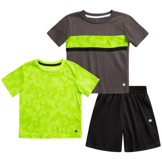 RBX Baby Boys' Shorts Set - 3-Piece Short Sleeve Performance T-Shirt ...