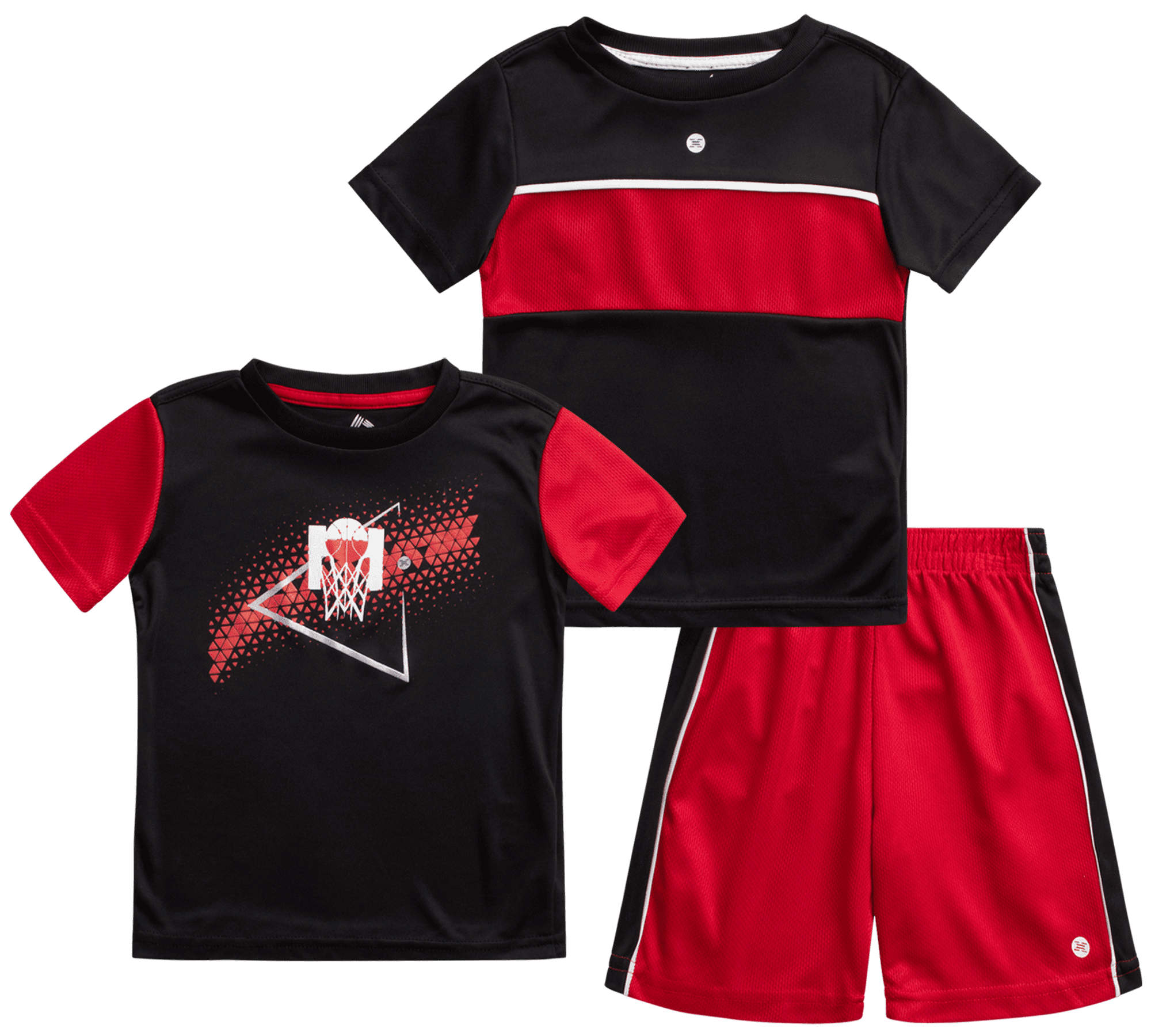 RBX Baby Boys' Shorts Set - 3-Piece Short Sleeve Performance T-Shirt ...
