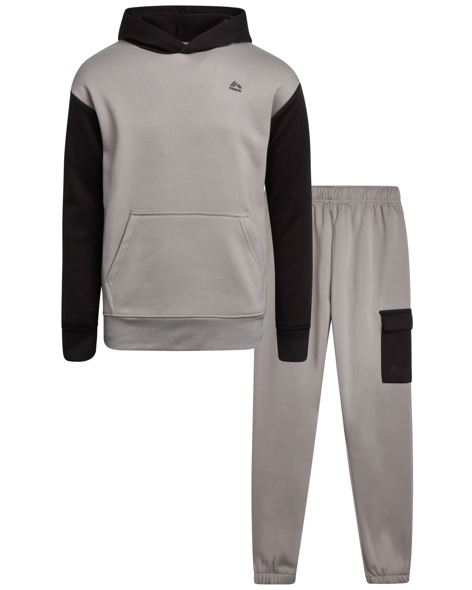 RBX Boys Jogger Set - Soft Fleece Pullover Hoodie and Jogger Sweatpants ...