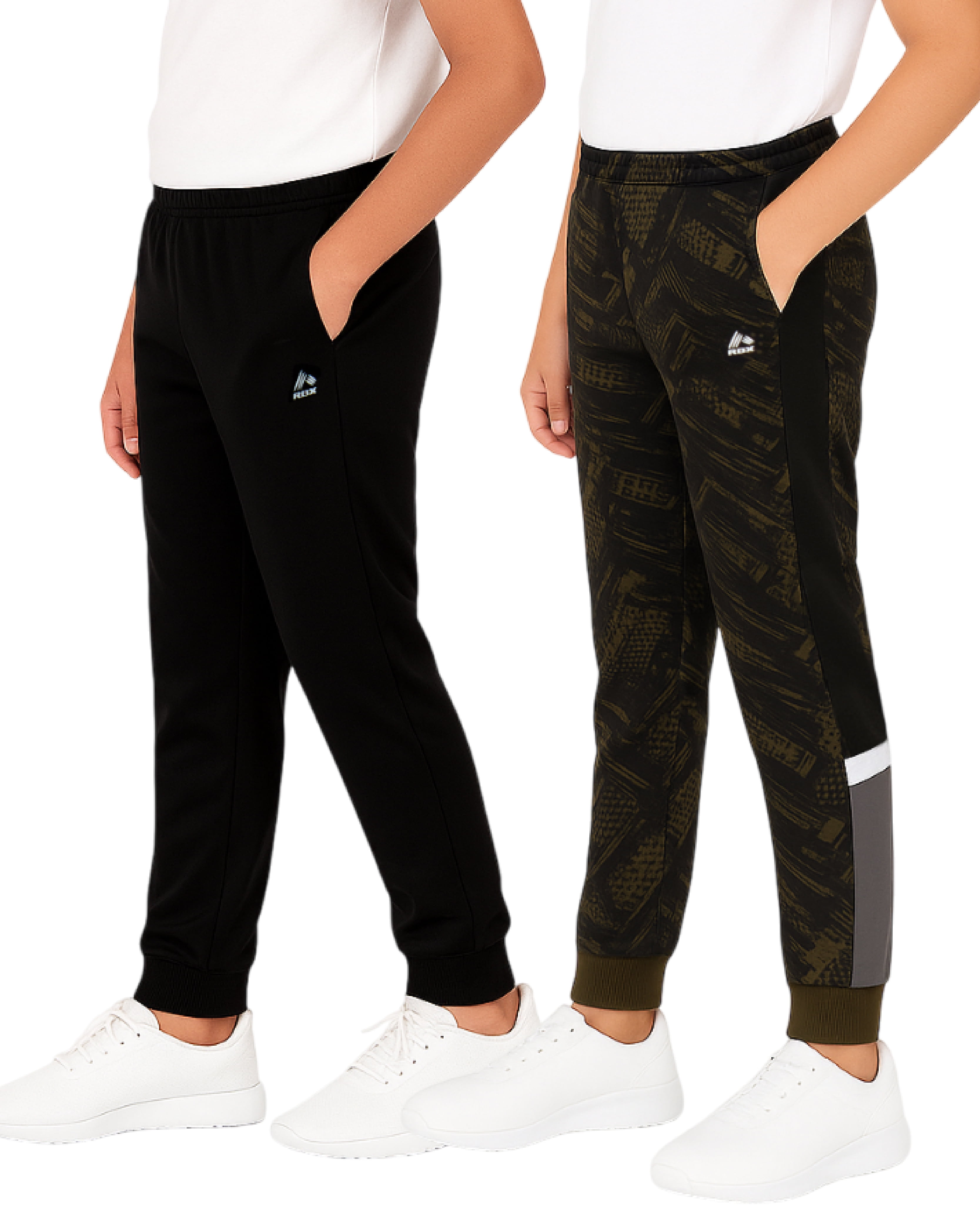 RBX Boy's Sweatpants - 2 Pack Active Tricot Jogger Pants (Size 4-20) - Walmart.com