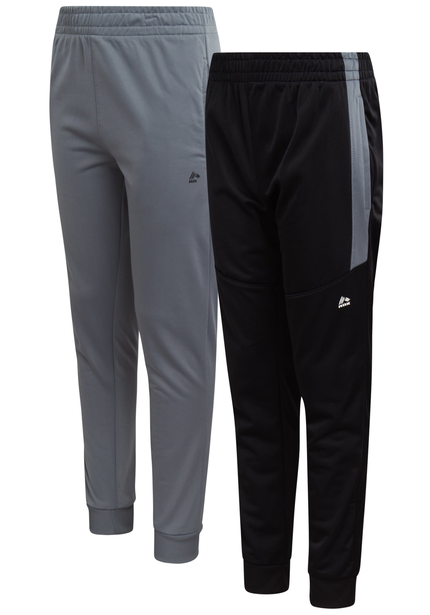 RBX Boy's Sweatpants - 2 Pack Active Tricot Jogger Pants (Size 4-20 ...