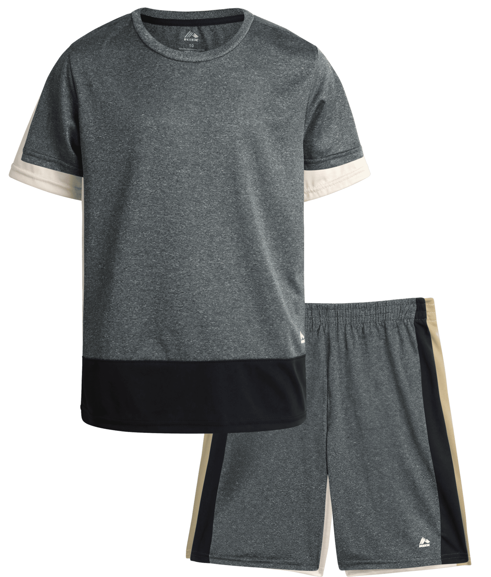 RBX Boys' Active Shorts Set - 2 Piece Performance T-Shirt and Gym ...