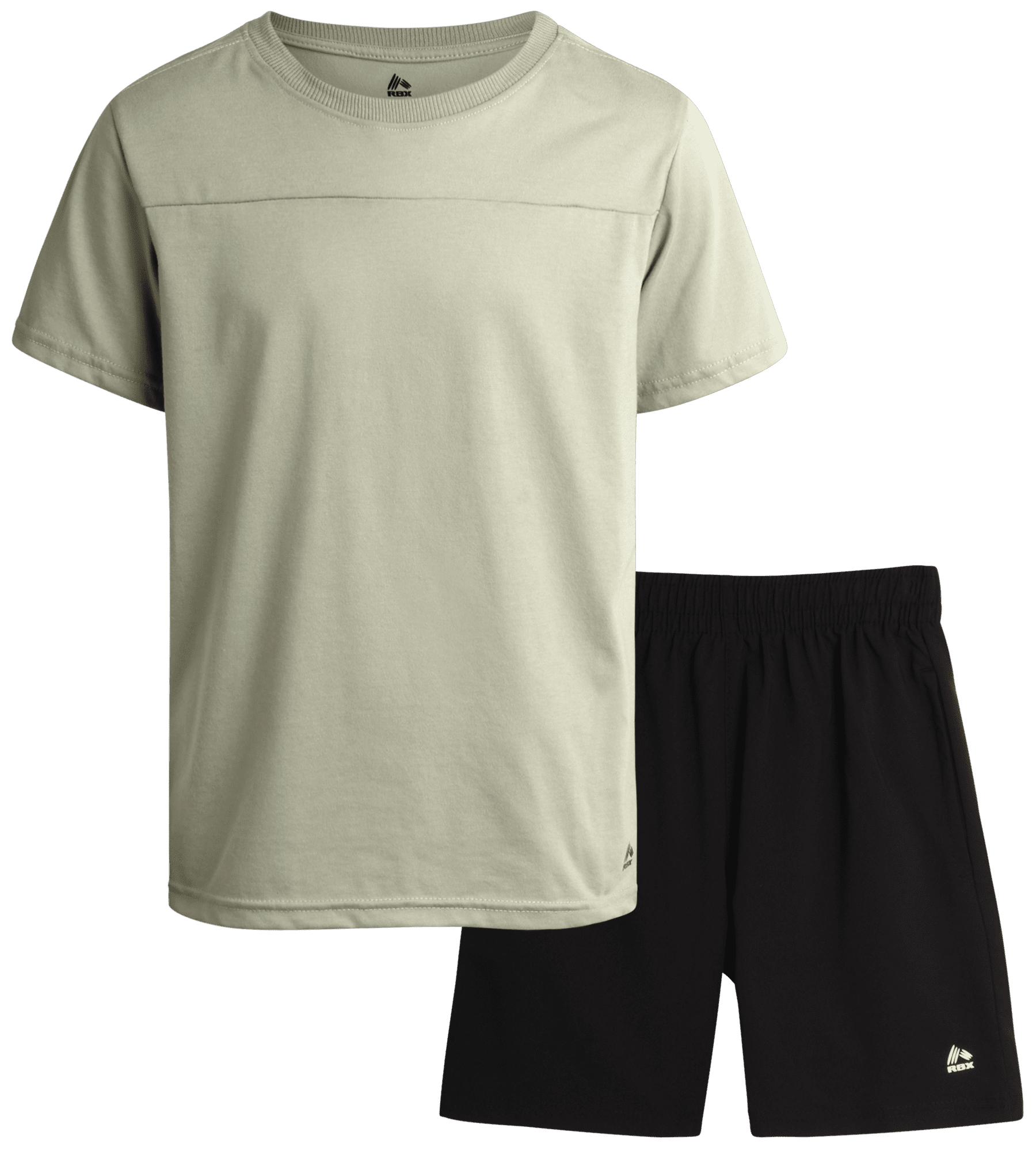 RBX Boys' Active Shorts Set - 2 Piece Short Sleeve T-Shirt and Tech ...