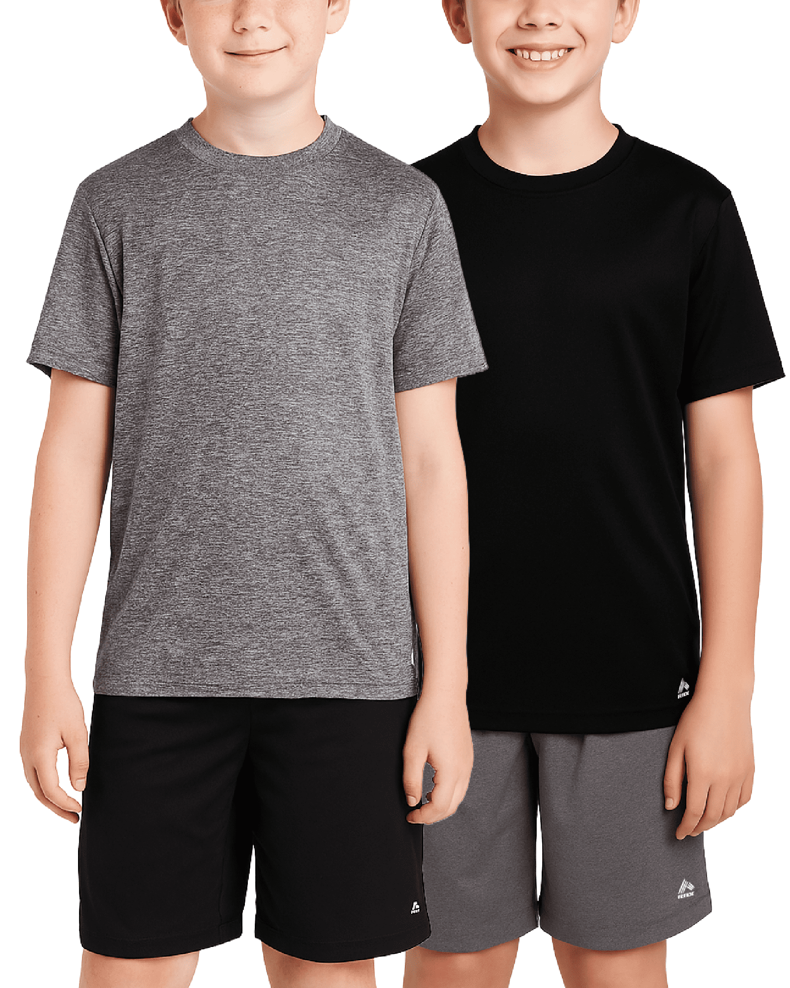 RBX Boys' Active Shorts Set - 4 Piece Dry FIt T-Shirt and Performance ...