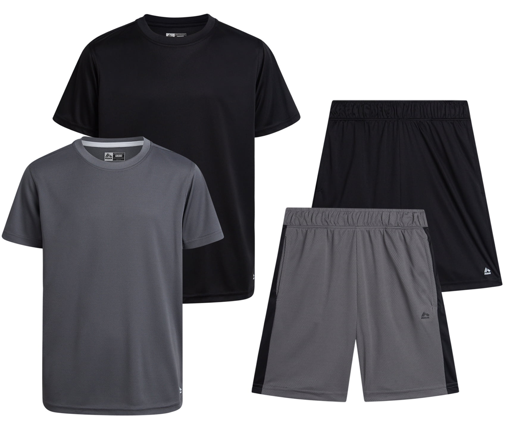 RBX Boys Dry Fit T-Shirt & Mesh Gym Shorts (Boy's), 4-Piece Set, Sizes 8-20 - Walmart.com