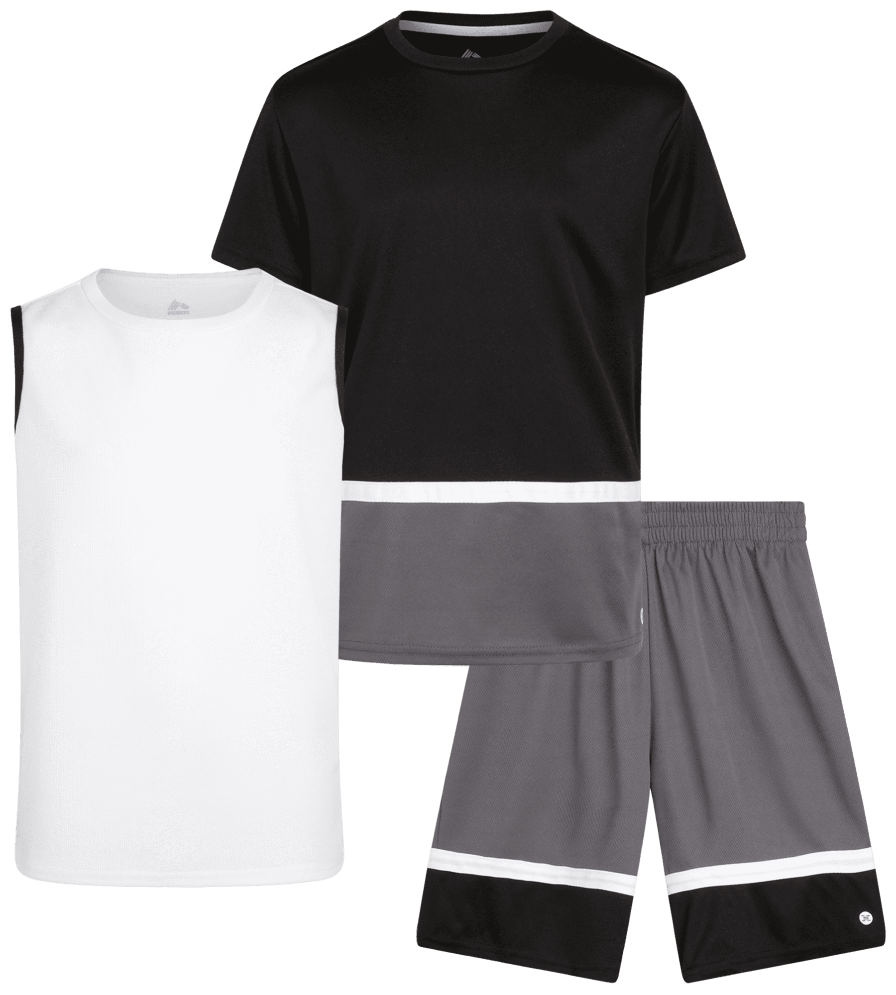 RBX Boys' Active Shorts Set, Performance T-Shirt, Tank Top, Gym Shorts ...