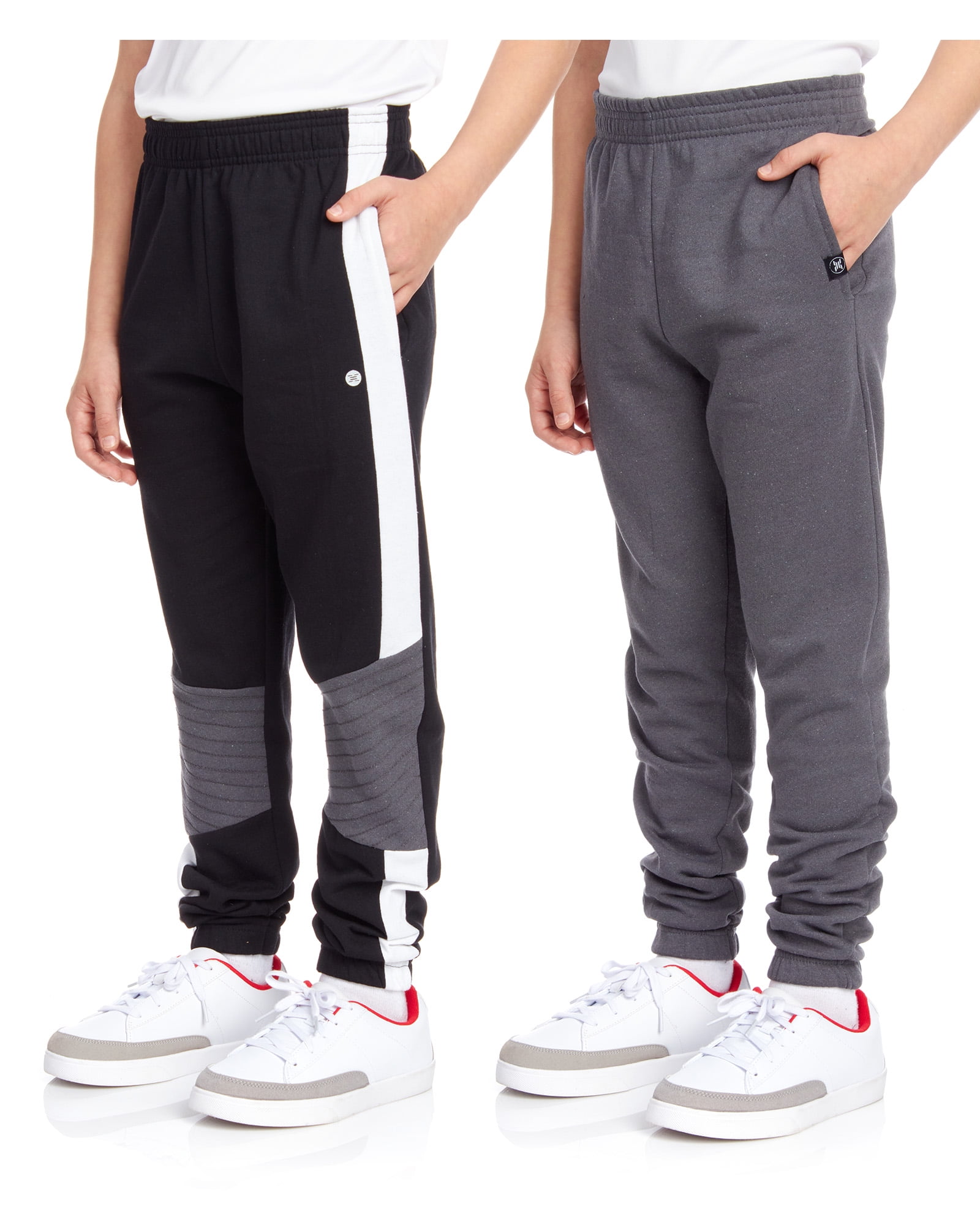 RBX Boys' Active Sweatpants - 2 Pack Performance Fleece Jogger Pants ...
