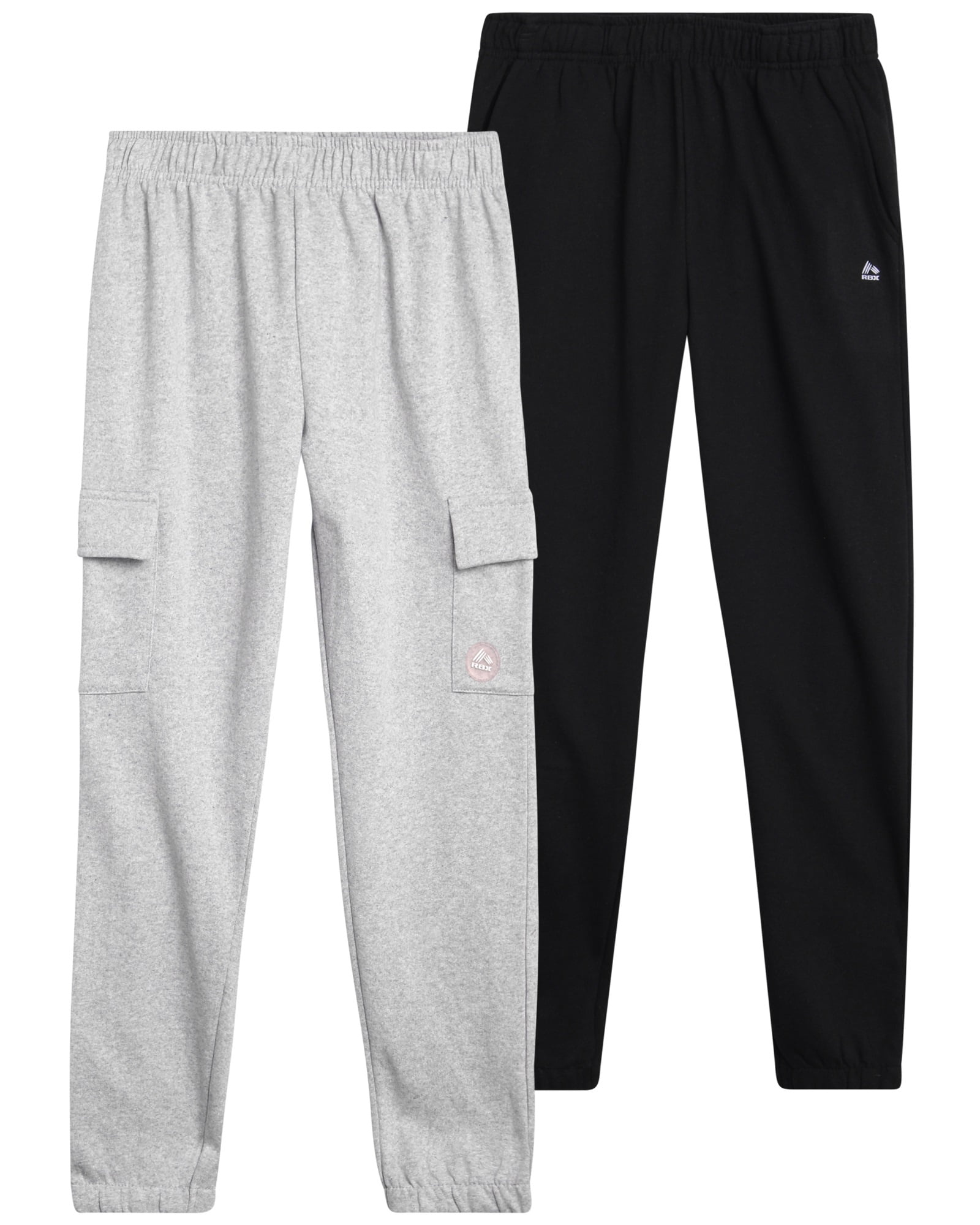 RBX Boys' Active Sweatpants - 2 Pack Performance Fleece Jogger Pants ...