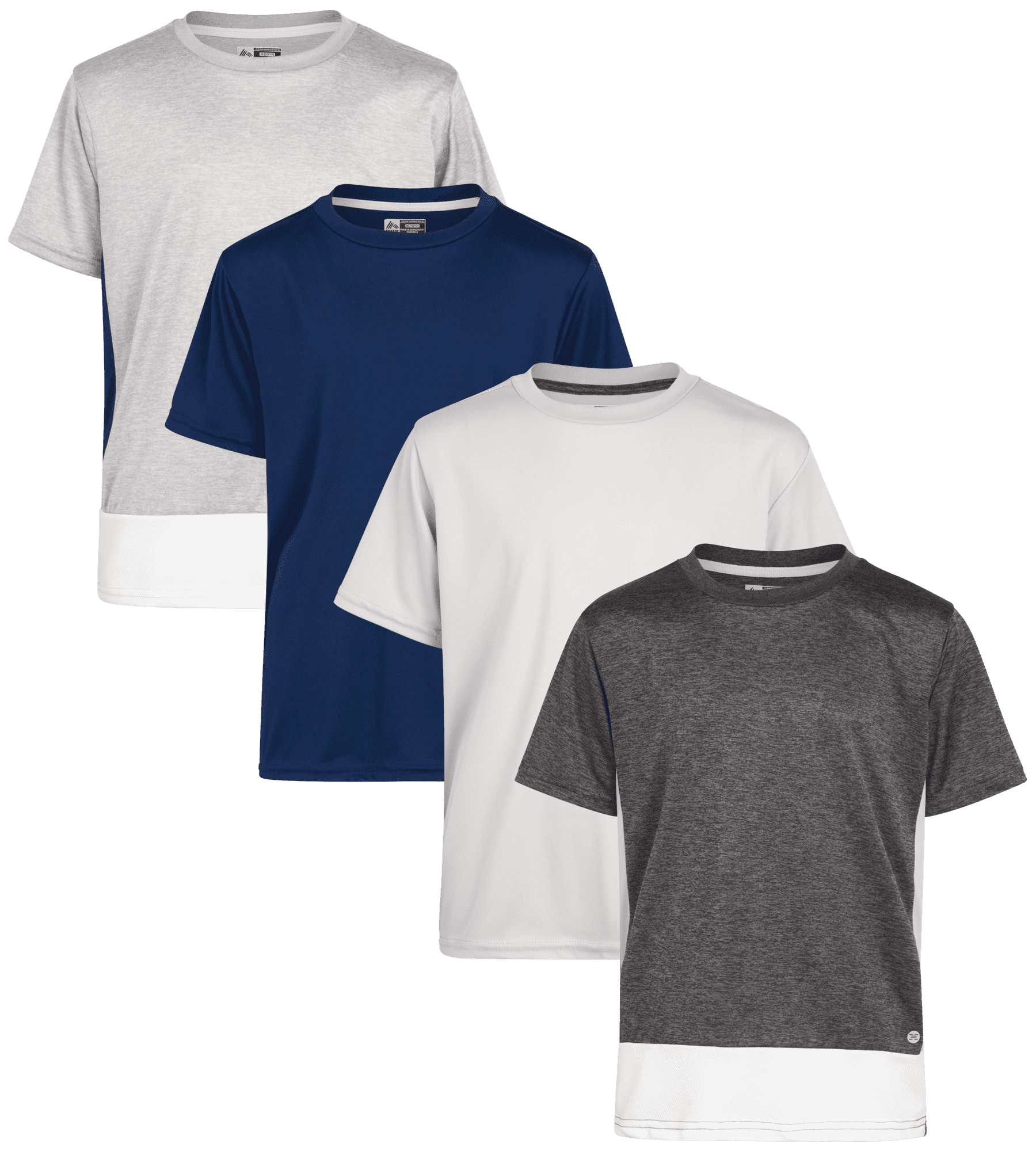 RBX Boys’ Active T-Shirts – 4 Pack Athletic Performance Short Sleeve ...