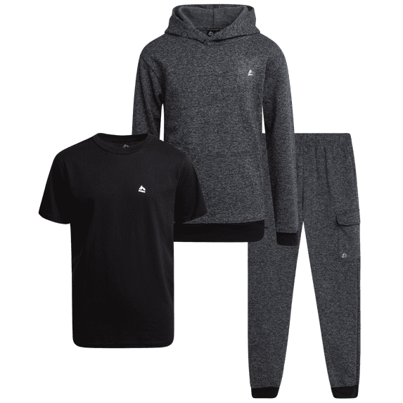 RBX Boys Activewear Set - 3 Piece Fleece Hoodie Sweatshirt, Jogger ...