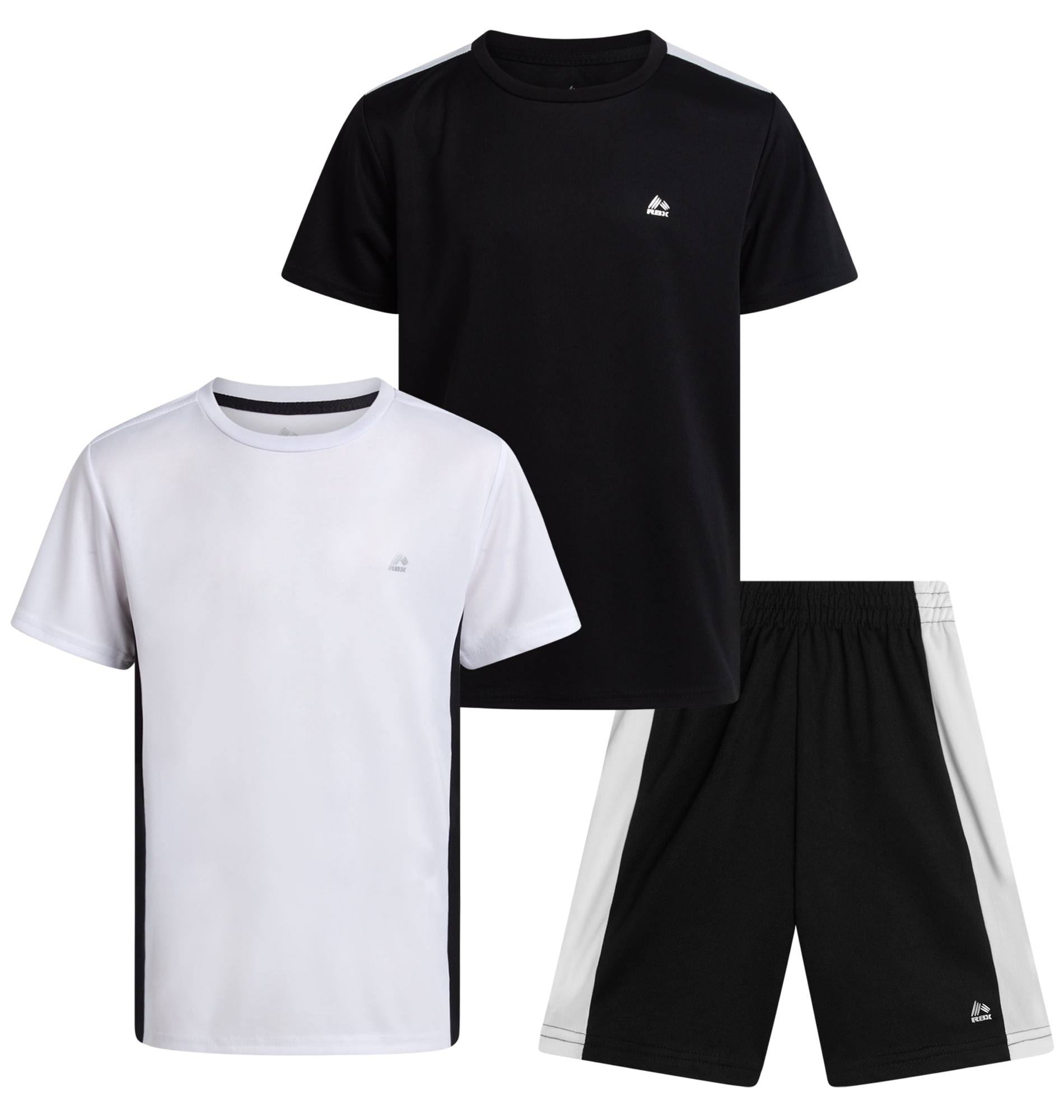 RBX Boys Activewear Set with Performance Mesh Jersey Tees and Athletic ...