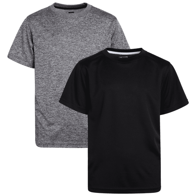 RBX Boys' Athletic T-Shirt - 2 Pack Active Performance Dry-Fit Sports ...