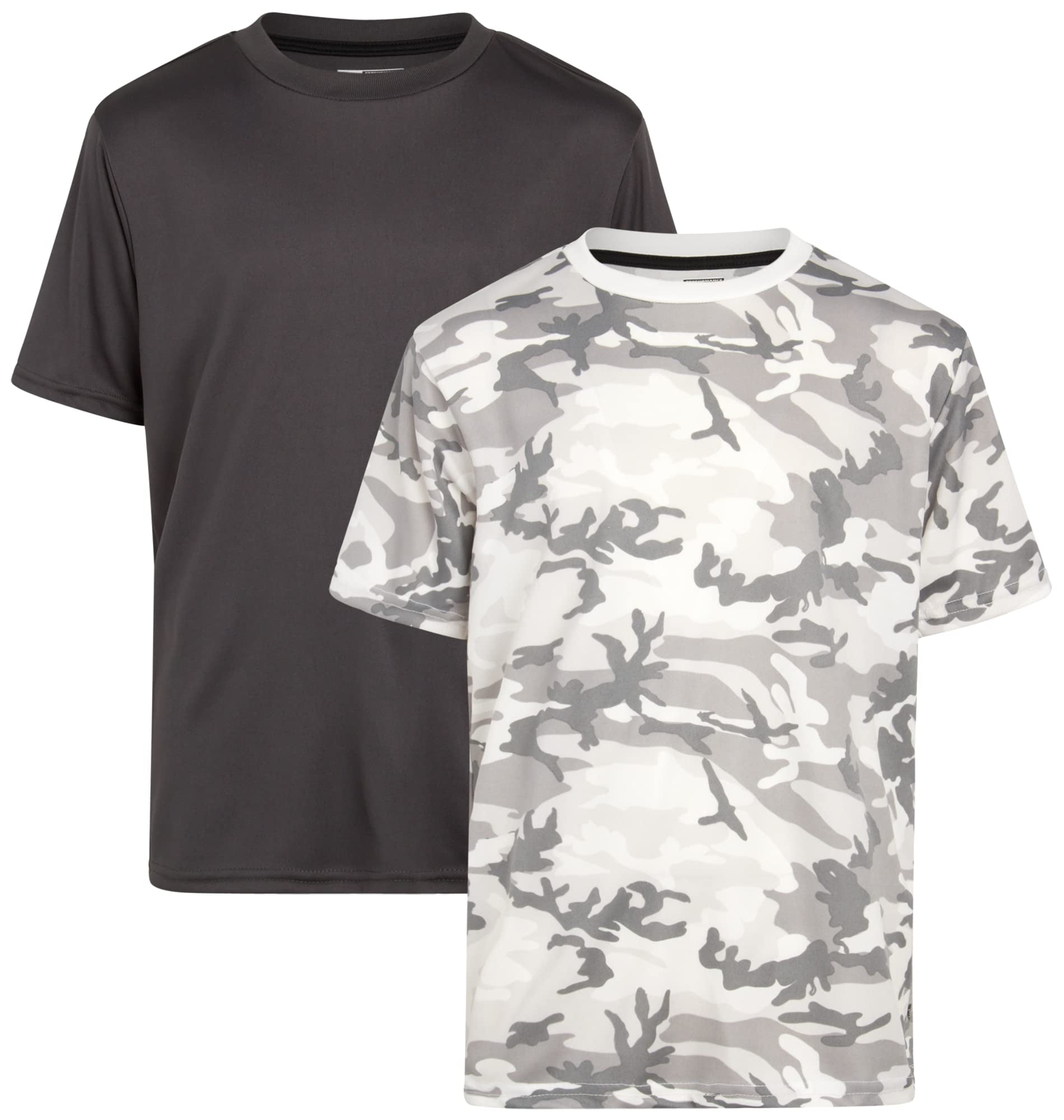 RBX Boys' Athletic T-Shirt - 2 Pack Active Performance Dry-Fit Sports ...