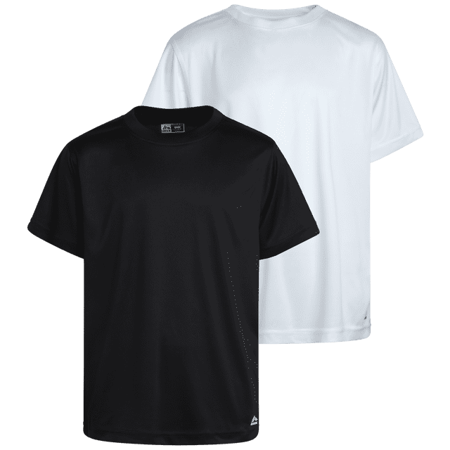 RBX Boys' Athletic T-Shirt - 2 Pack Active Performance Dry-Fit Sports ...